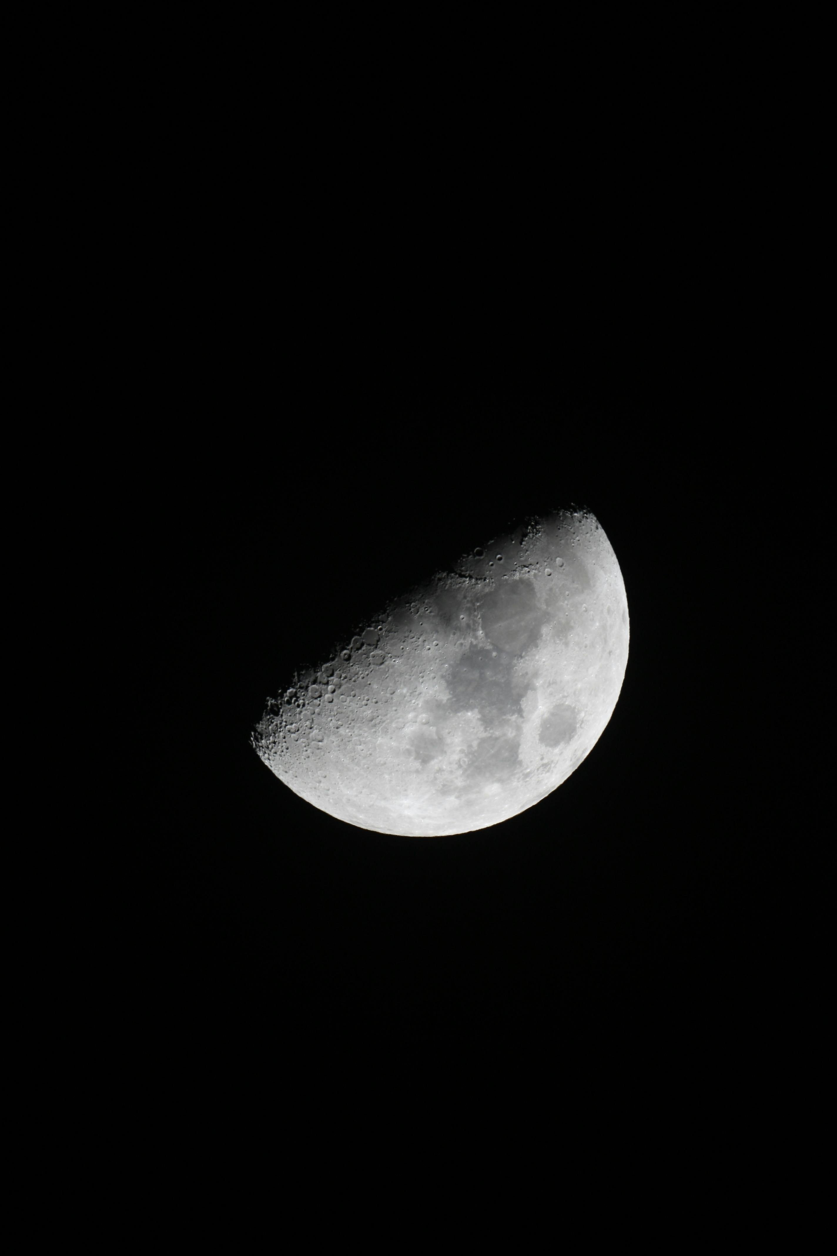 Desktop Backgrounds First Quarter Moon Photos, Download The BEST Free ...