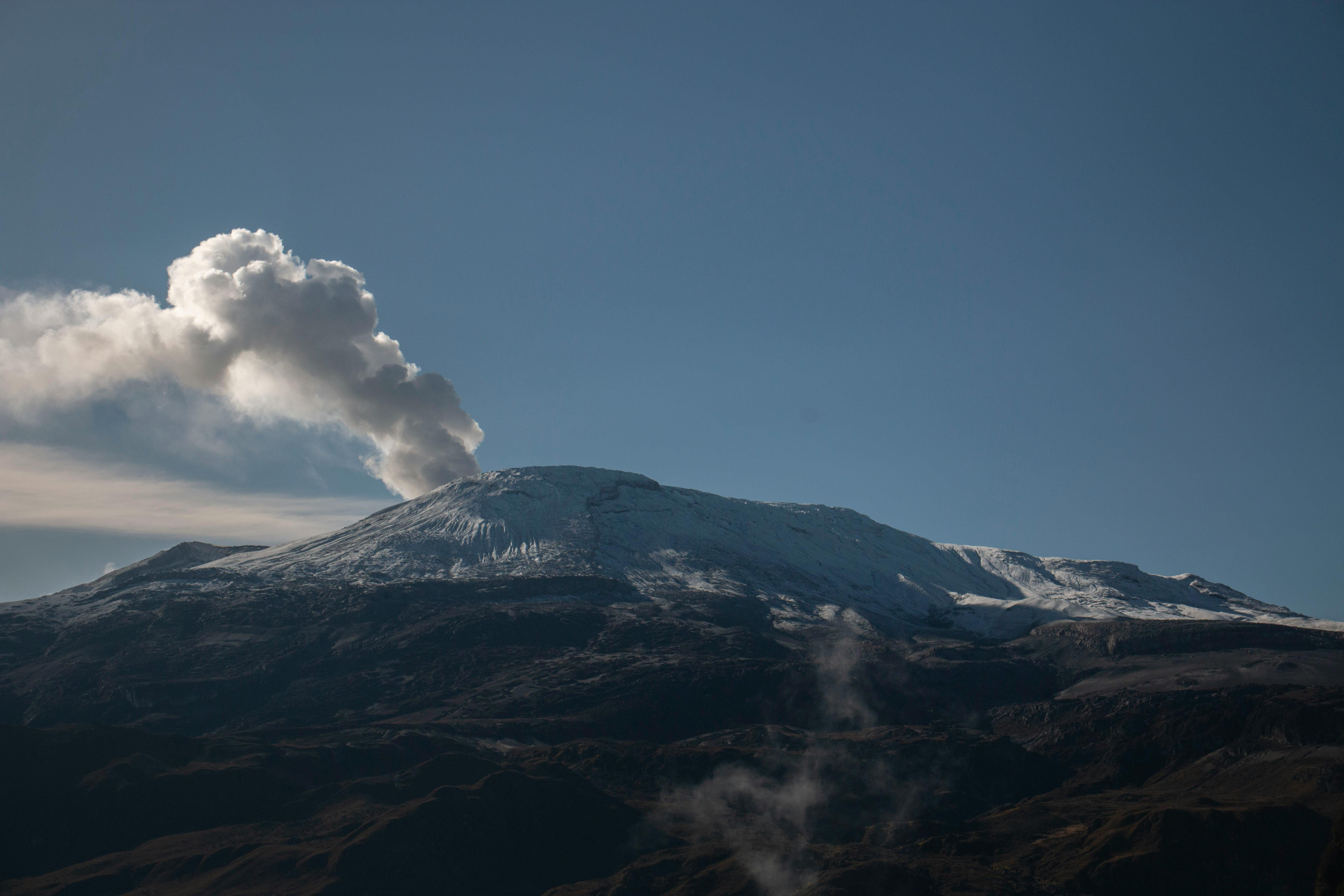 Majestic Volcano Landscape with Lush Greenery · Free Stock Photo