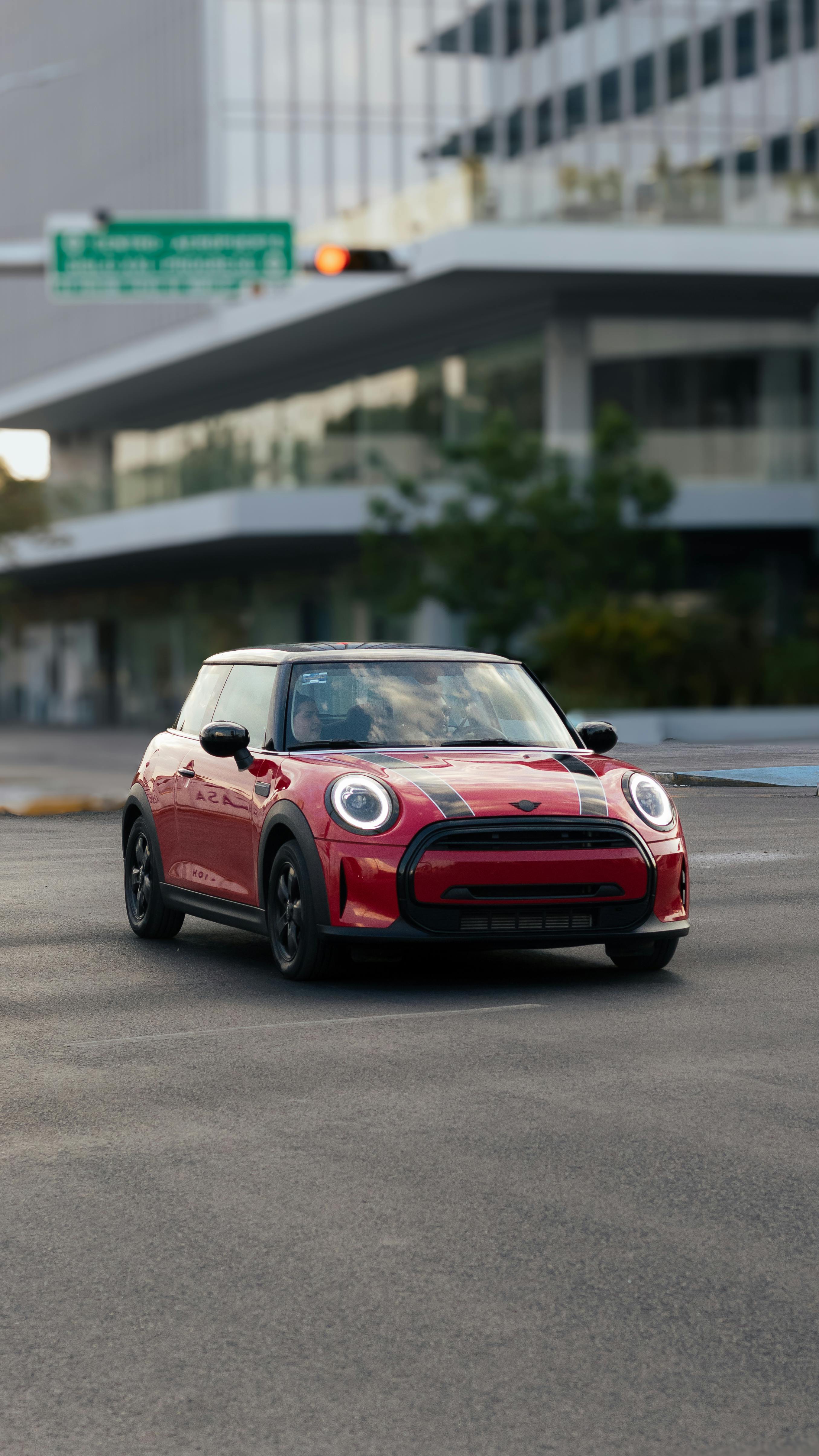 Red Mini Car on Street · Free Stock Photo