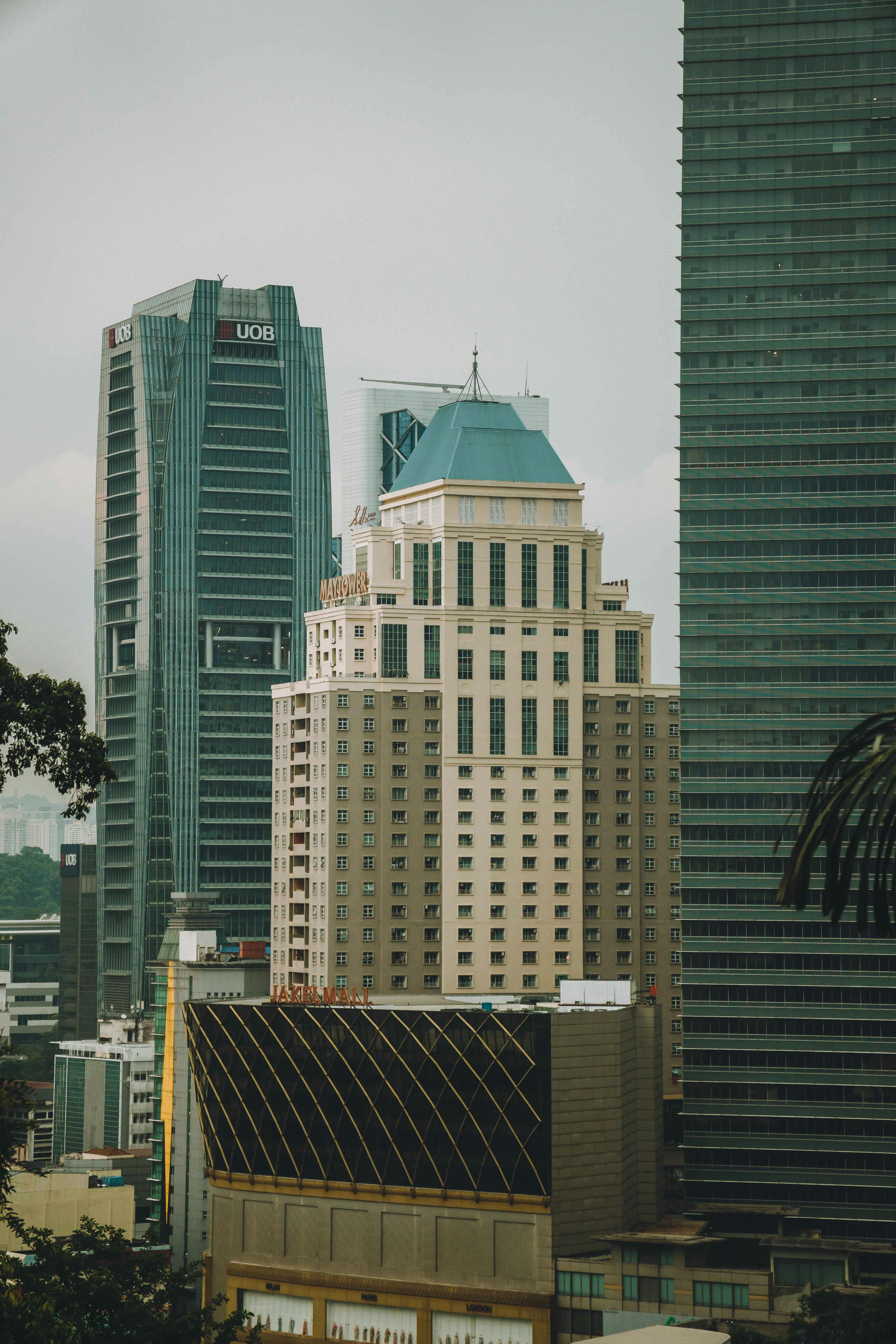 A view of tall buildings in a city · Free Stock Photo