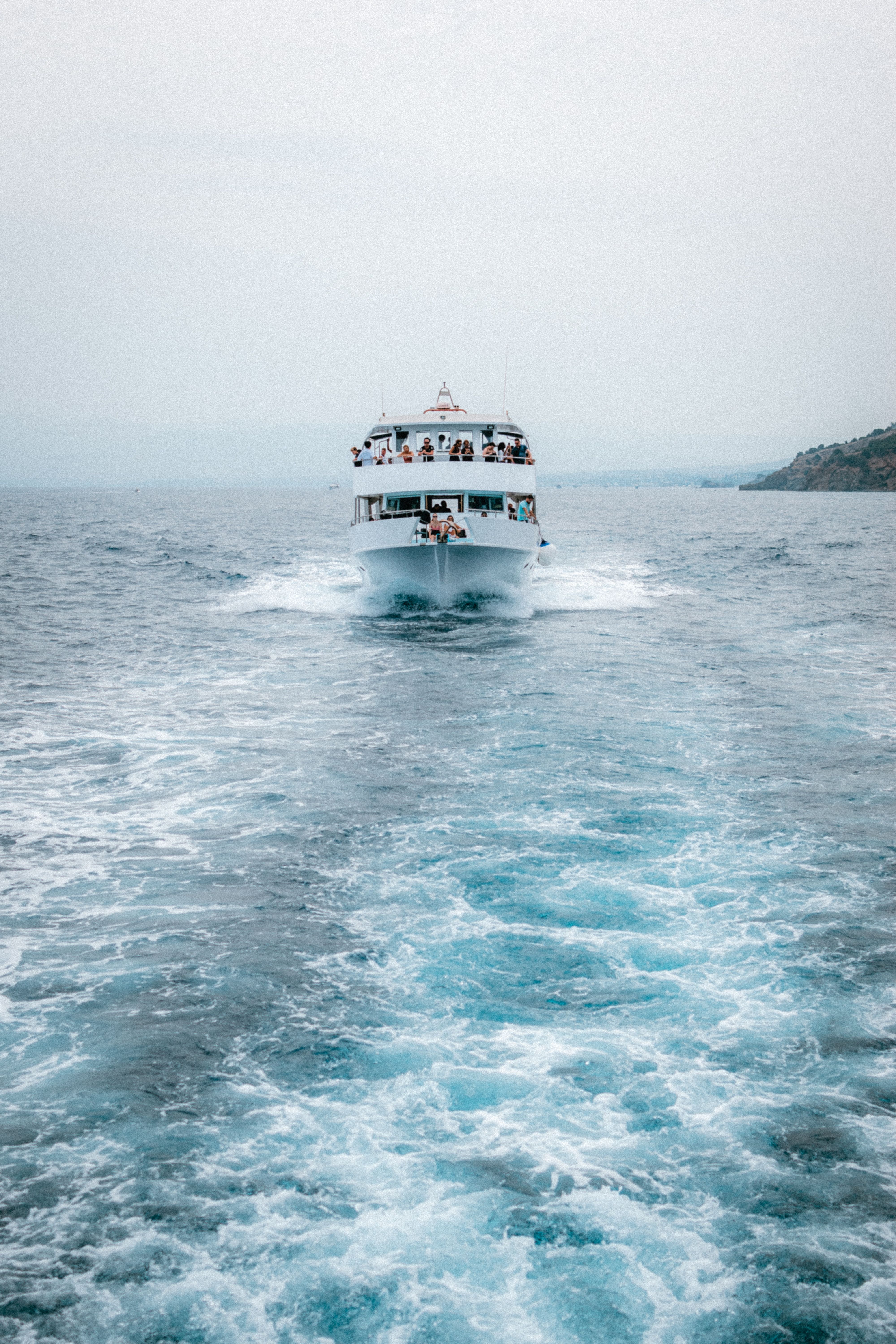 View of a Ferry on the Sea · Free Stock Photo