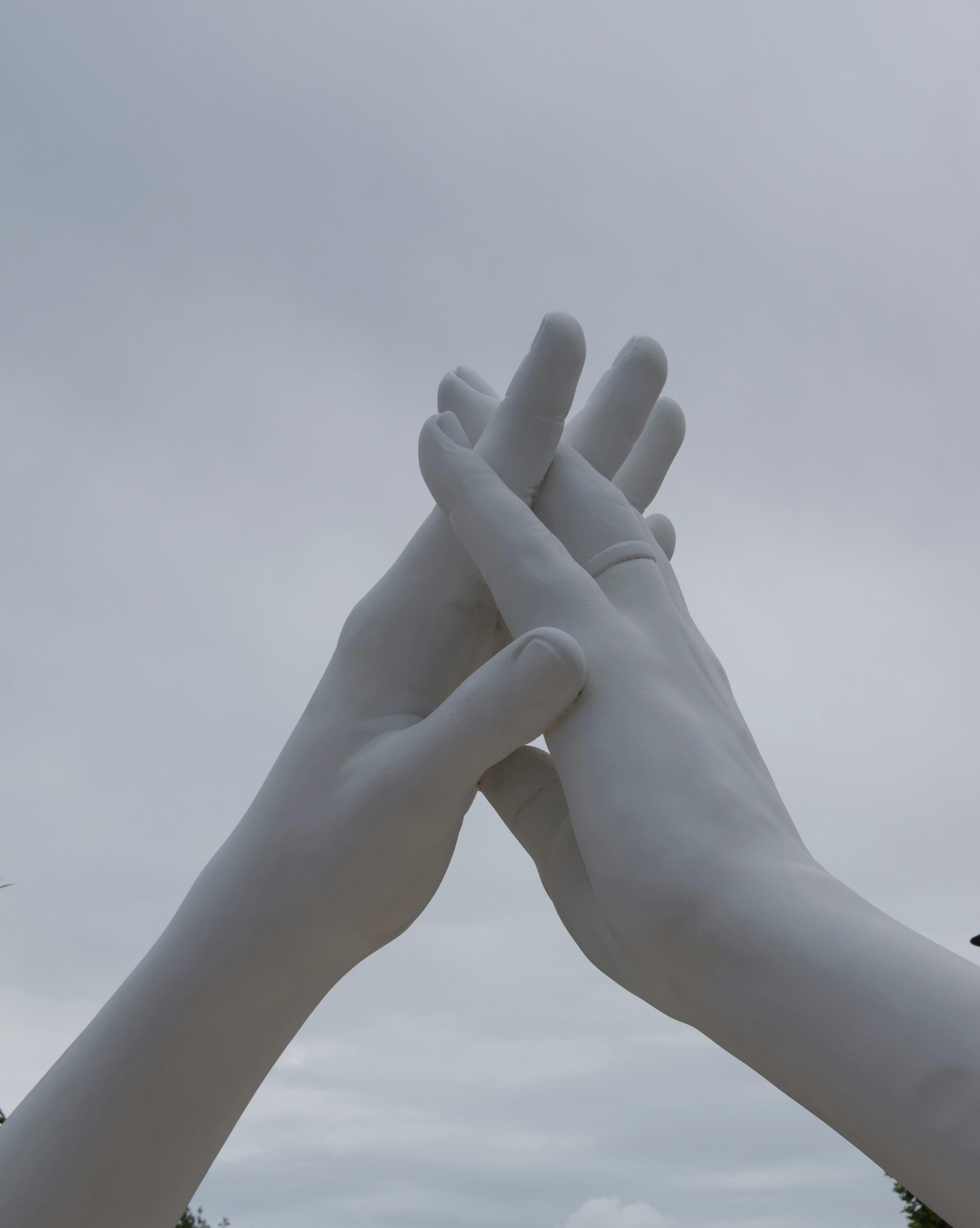 White Hand Sculpture · Free Stock Photo