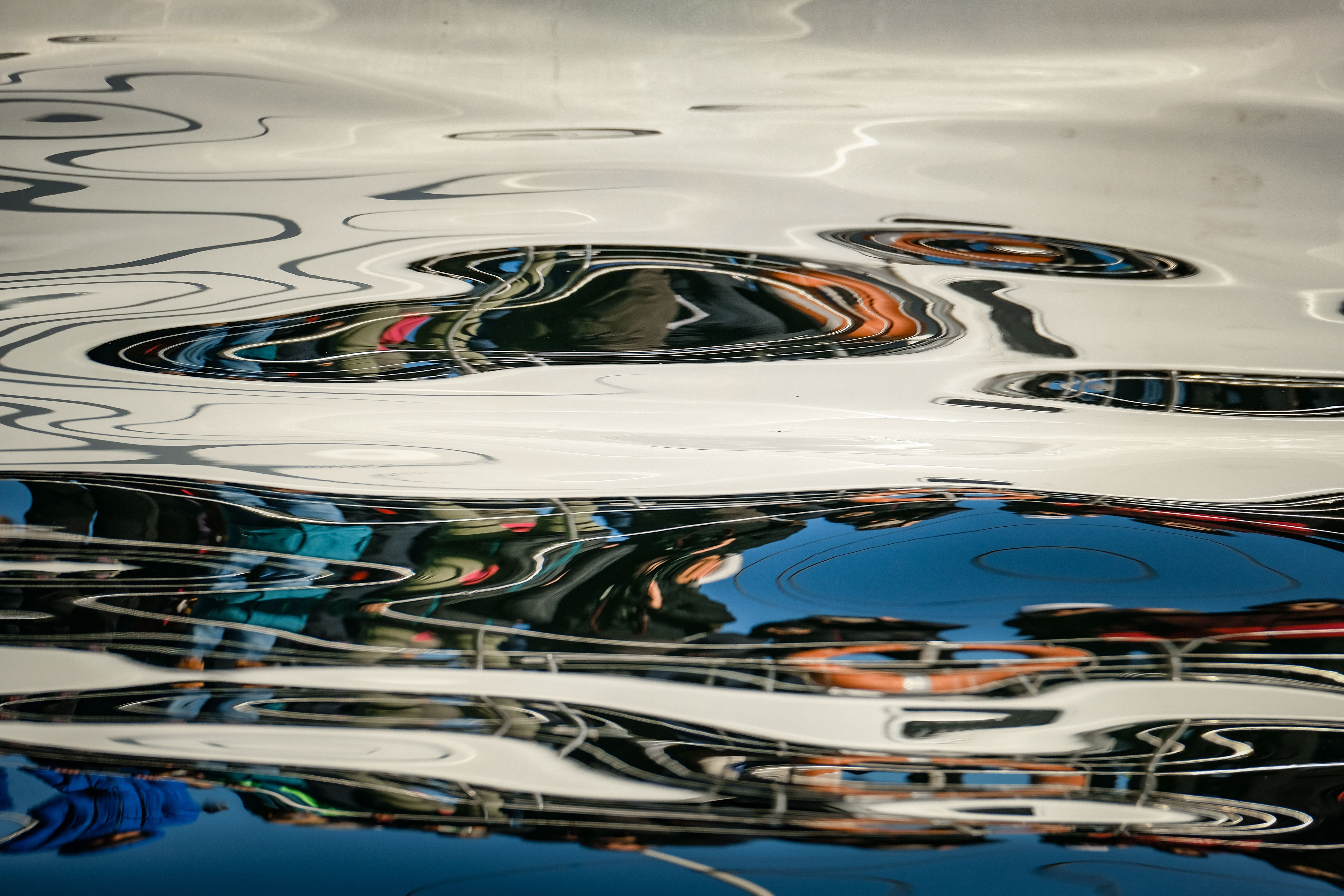 Reflection of a boat in the water · Free Stock Photo
