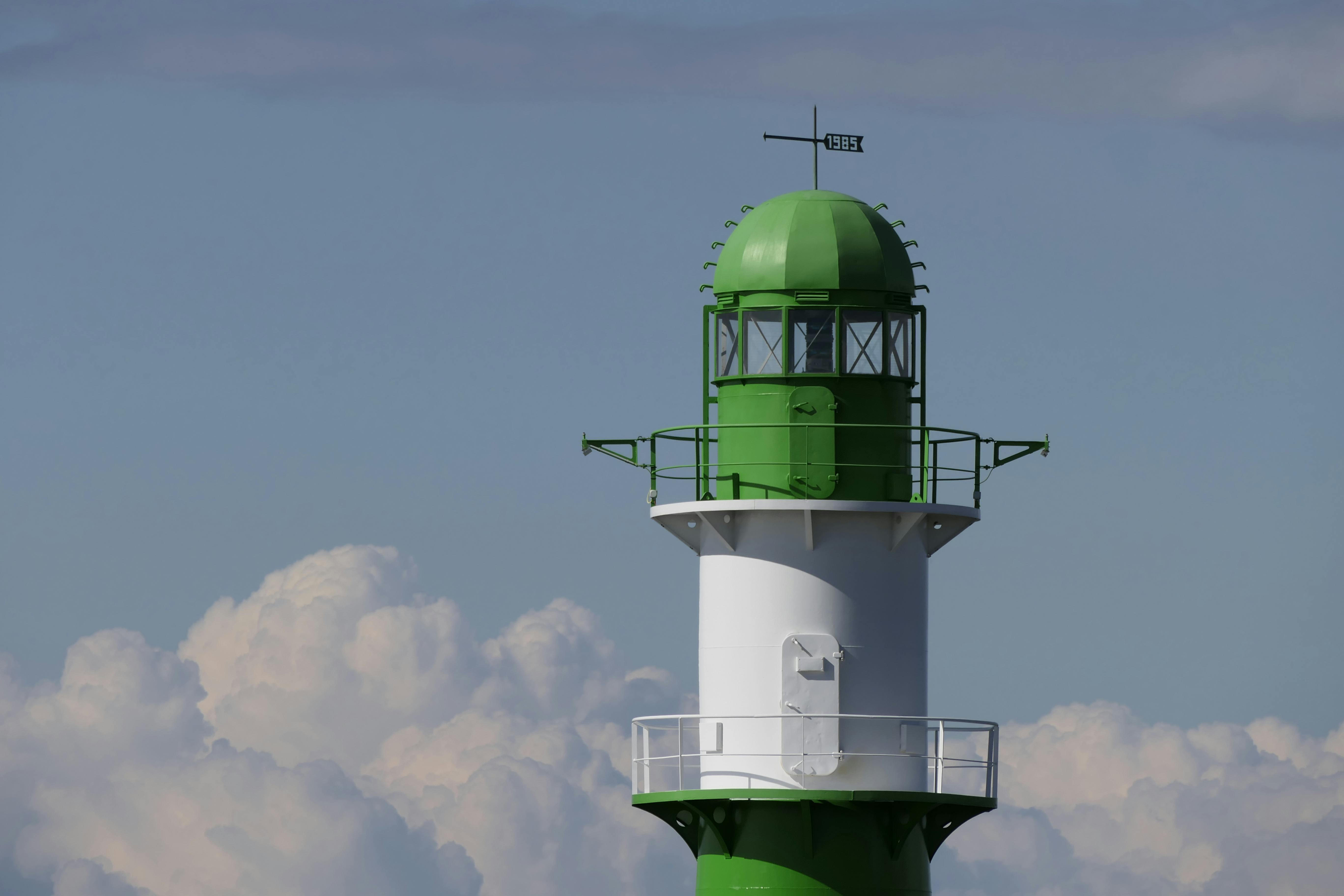 Close-up of the Top of a Lighthouse · Free Stock Photo
