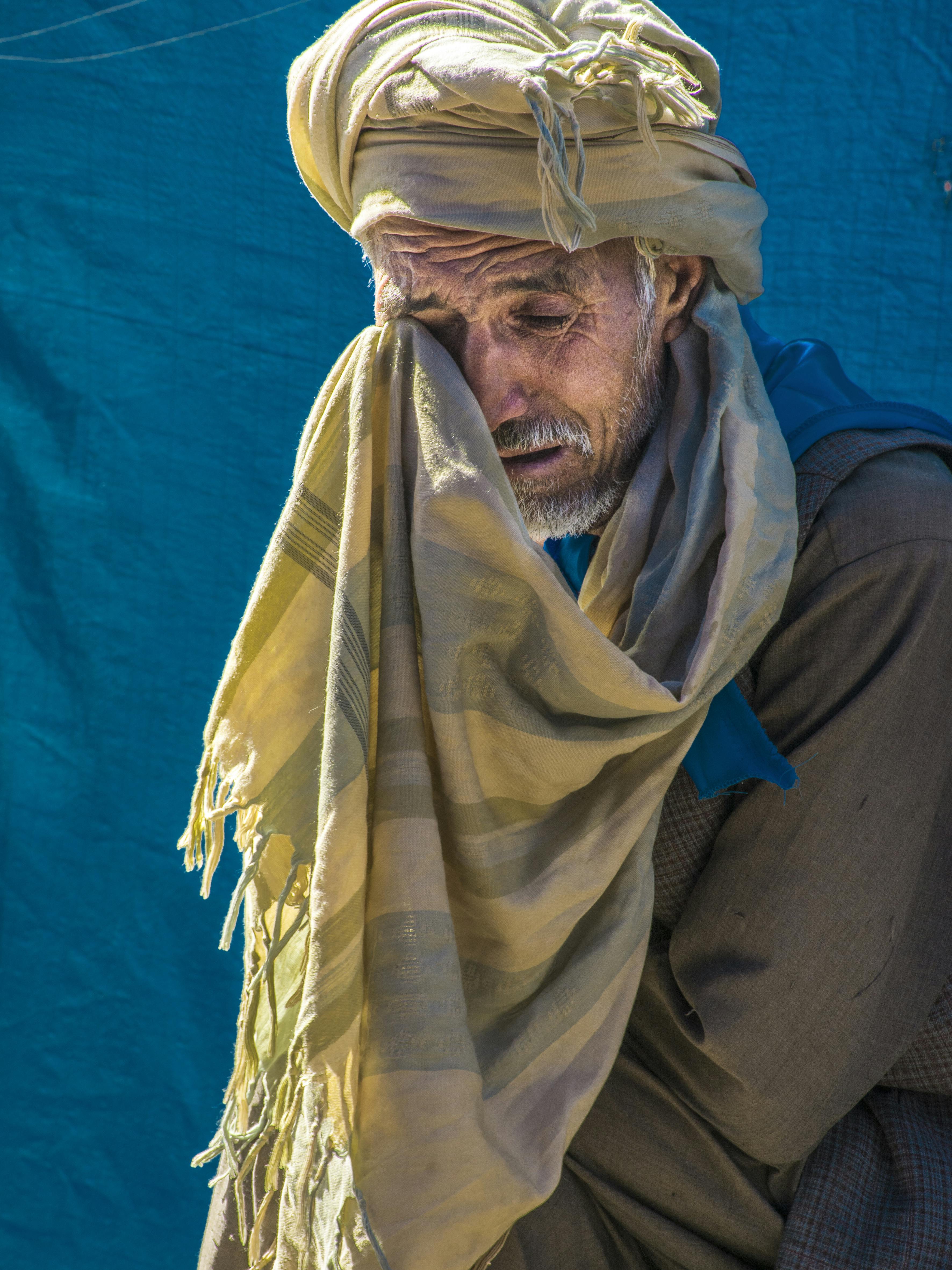 Crying Man in Turban · Free Stock Photo