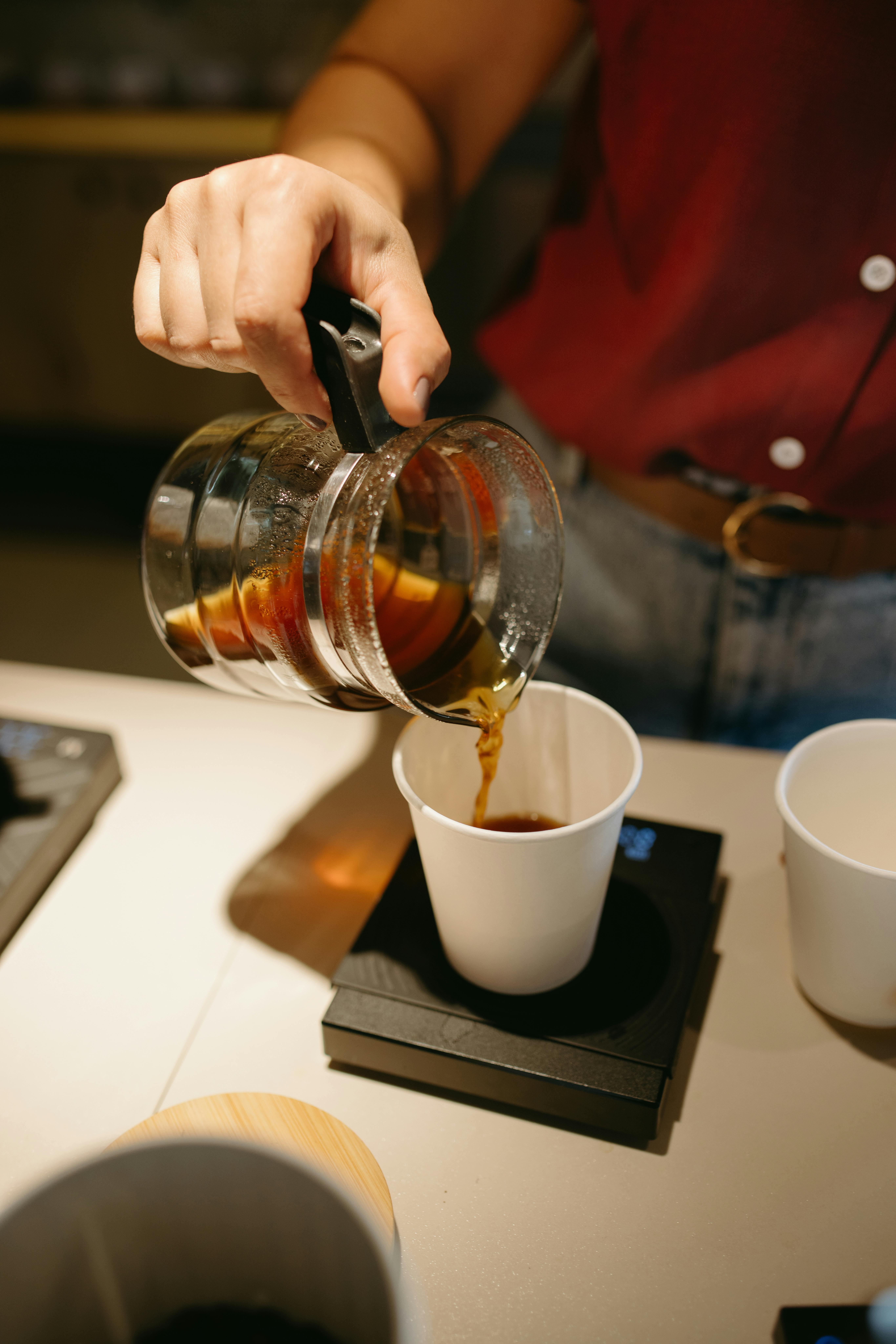 Foto gratuita di abilità del barista, accogliente, amante del caffè, appena preparato, aroma di ...