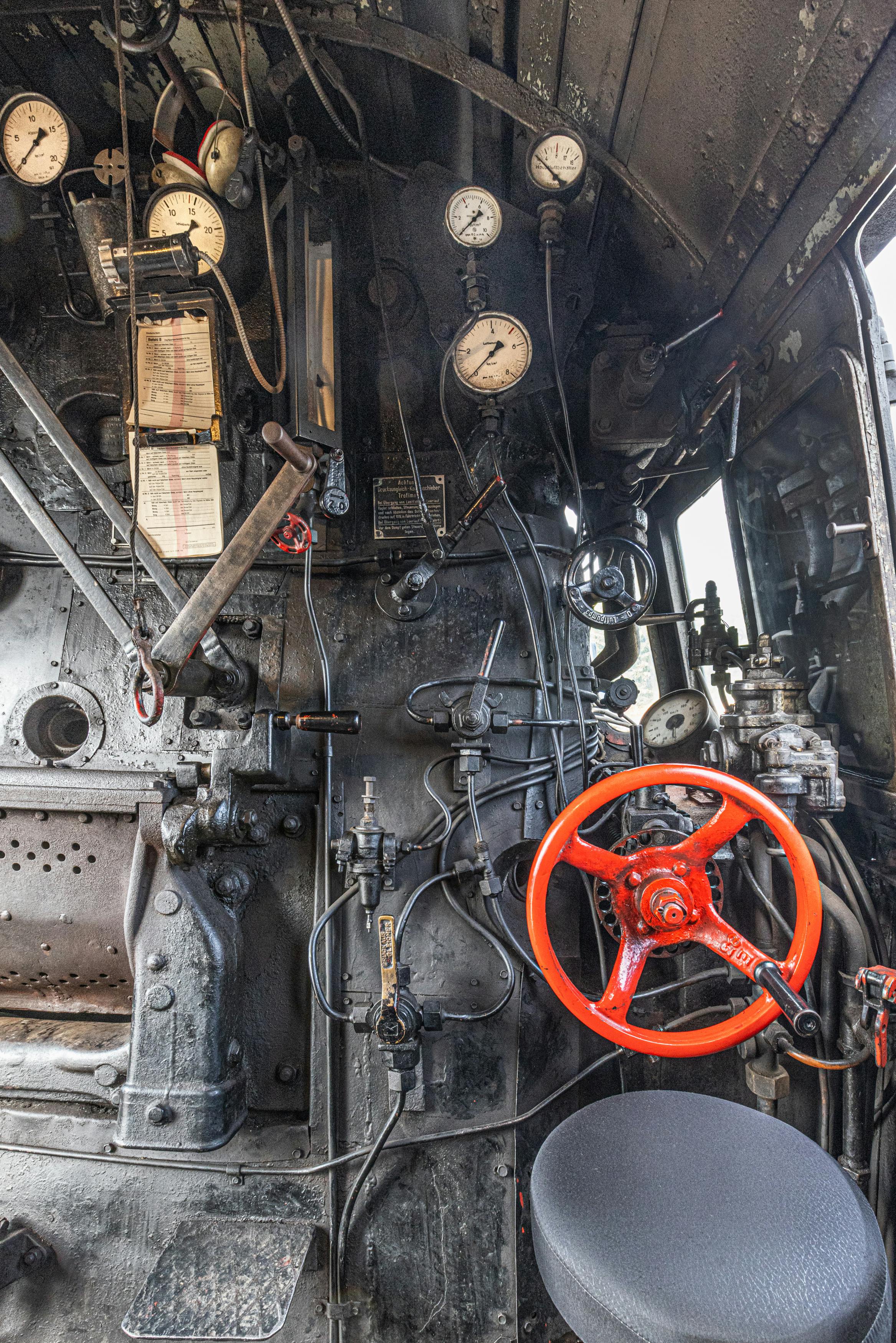 Gages Inside of a Steam Train · Free Stock Photo