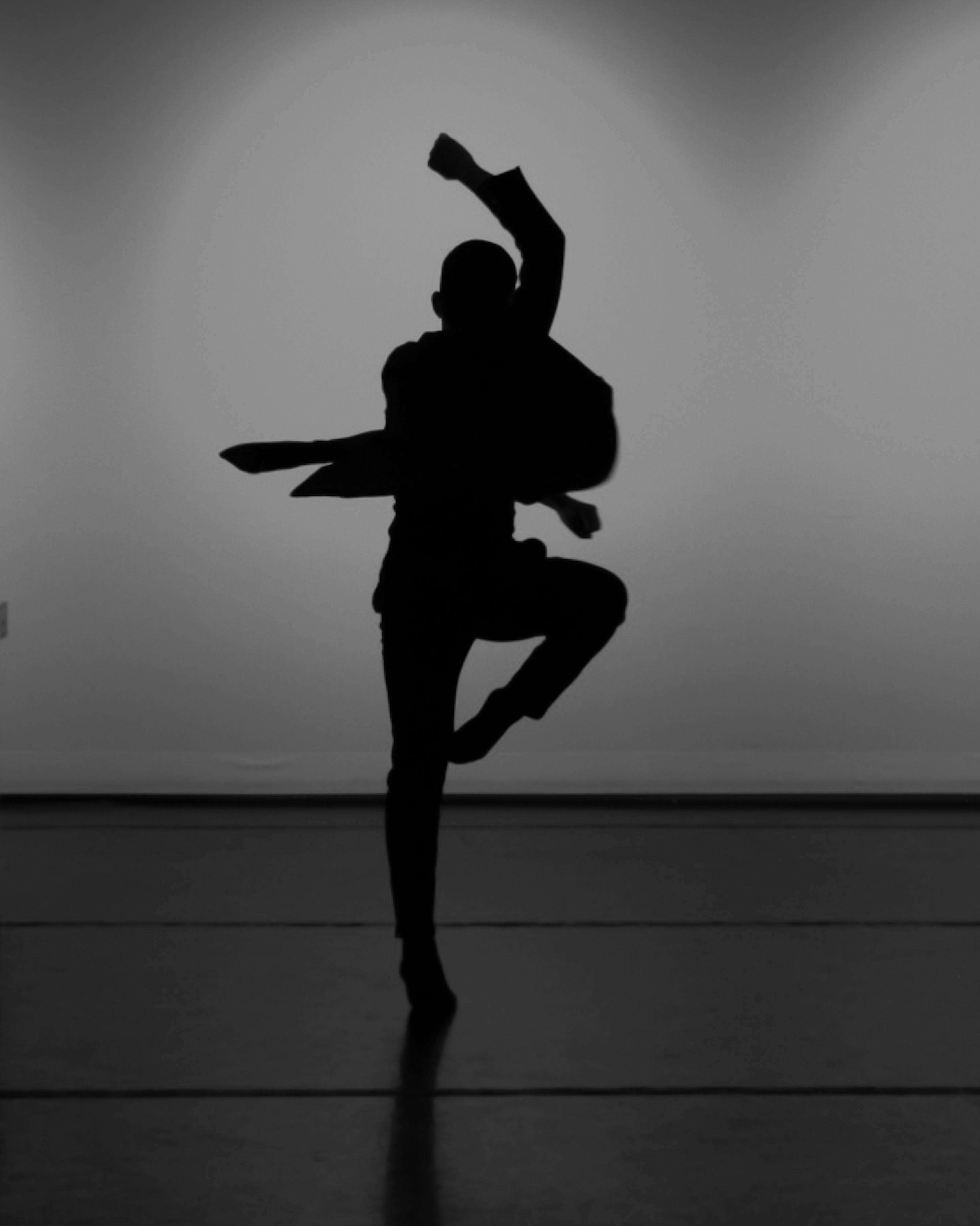 Silhouette of a Dancer Doing a Spin · Free Stock Photo