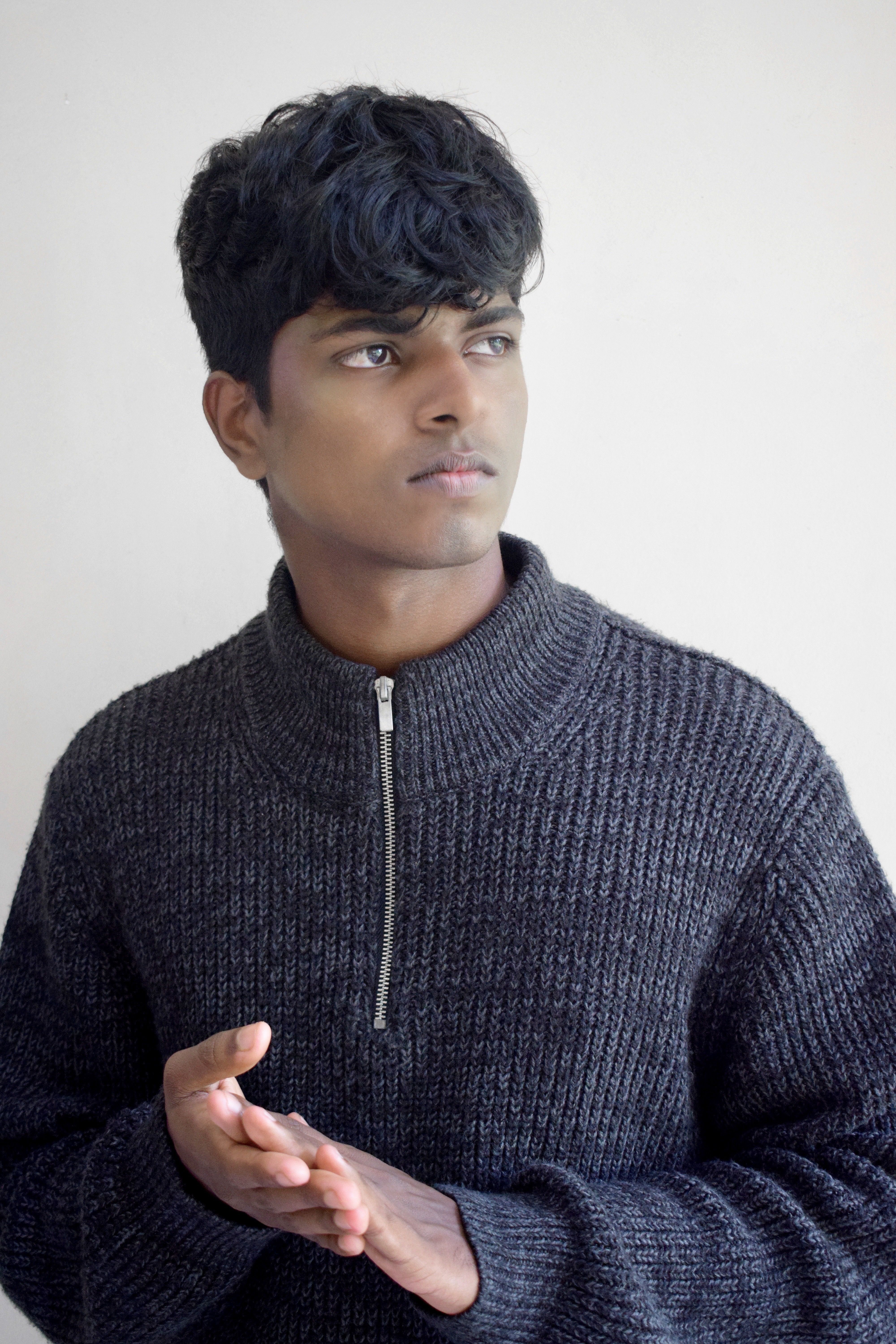 Fine-Looking Man in Black Sweater · Free Stock Photo