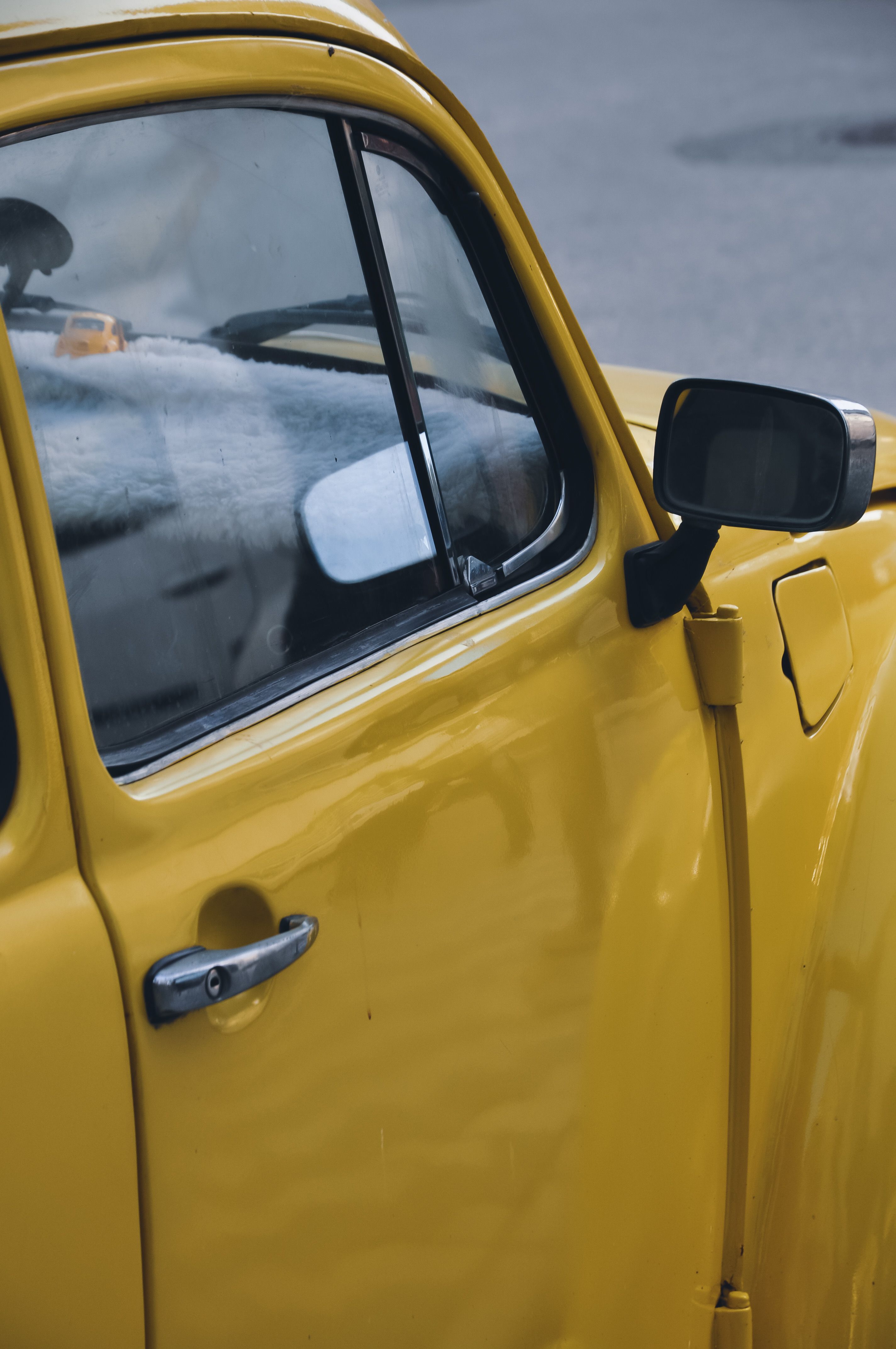 Close-up of a Yellow Car · Free Stock Photo