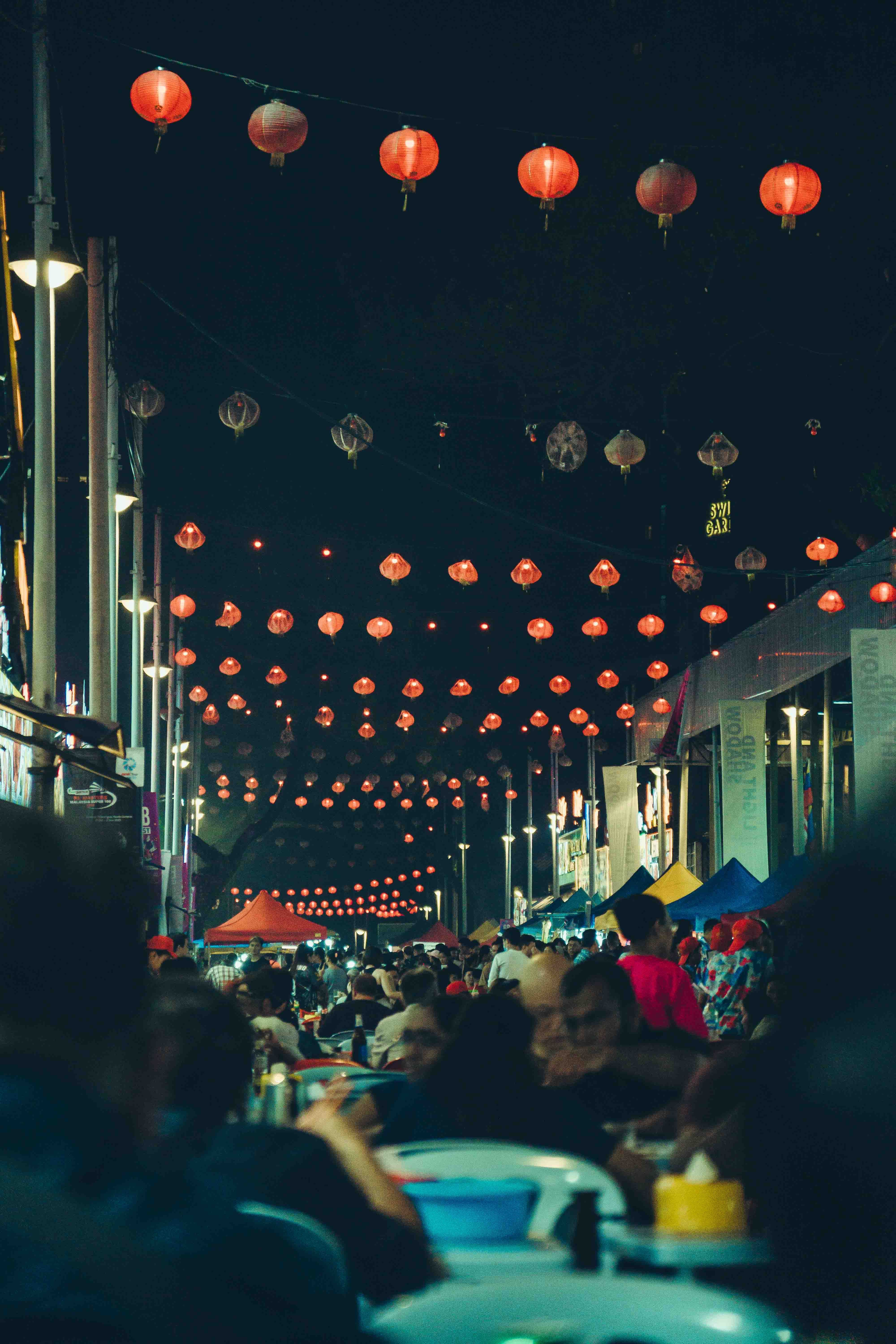 Neon Lights at Night · Free Stock Photo