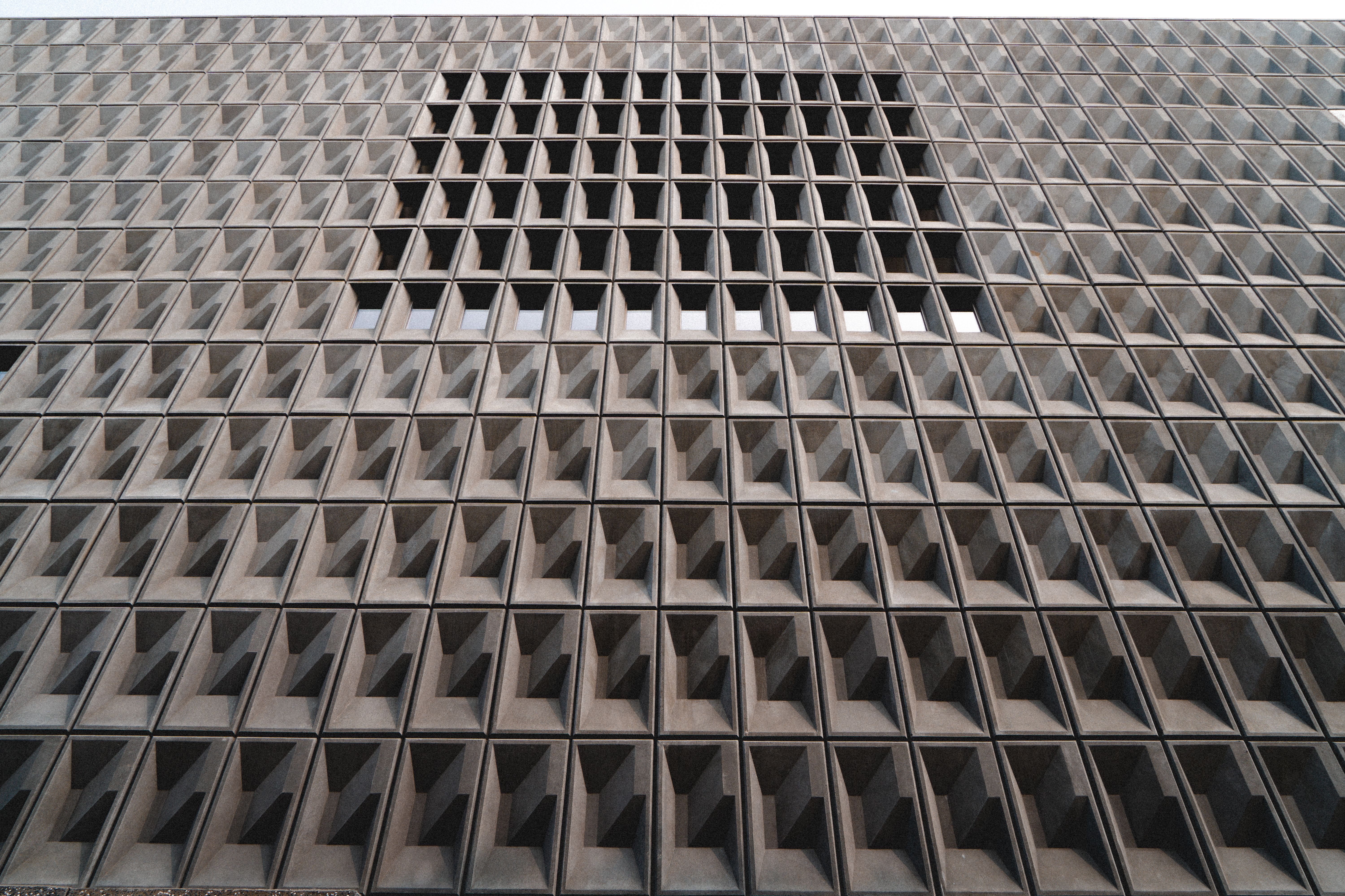 Pattern on Wall of Office Building · Free Stock Photo