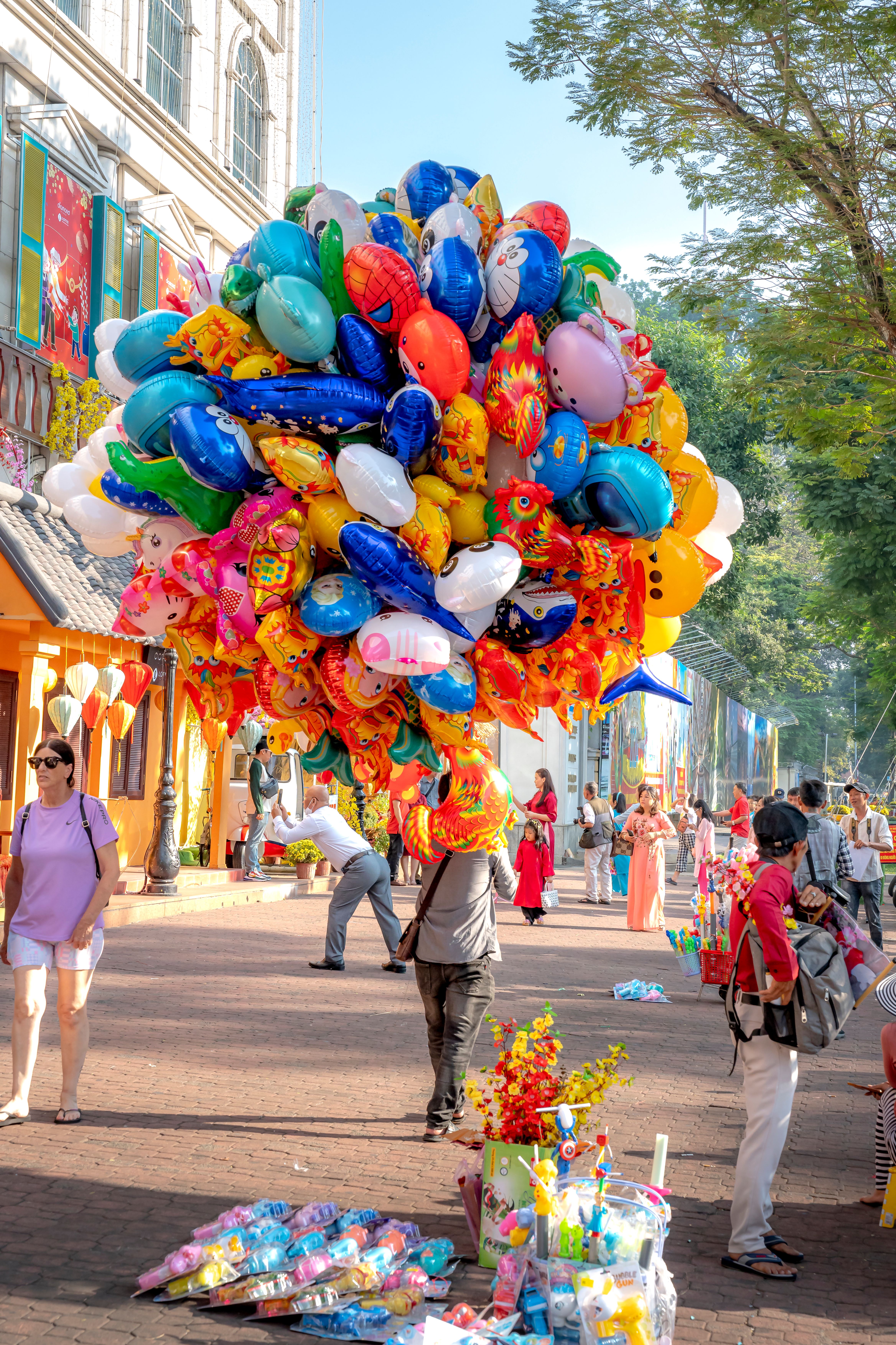 A Man Selling Balloons on the Street · Free Stock Photo
