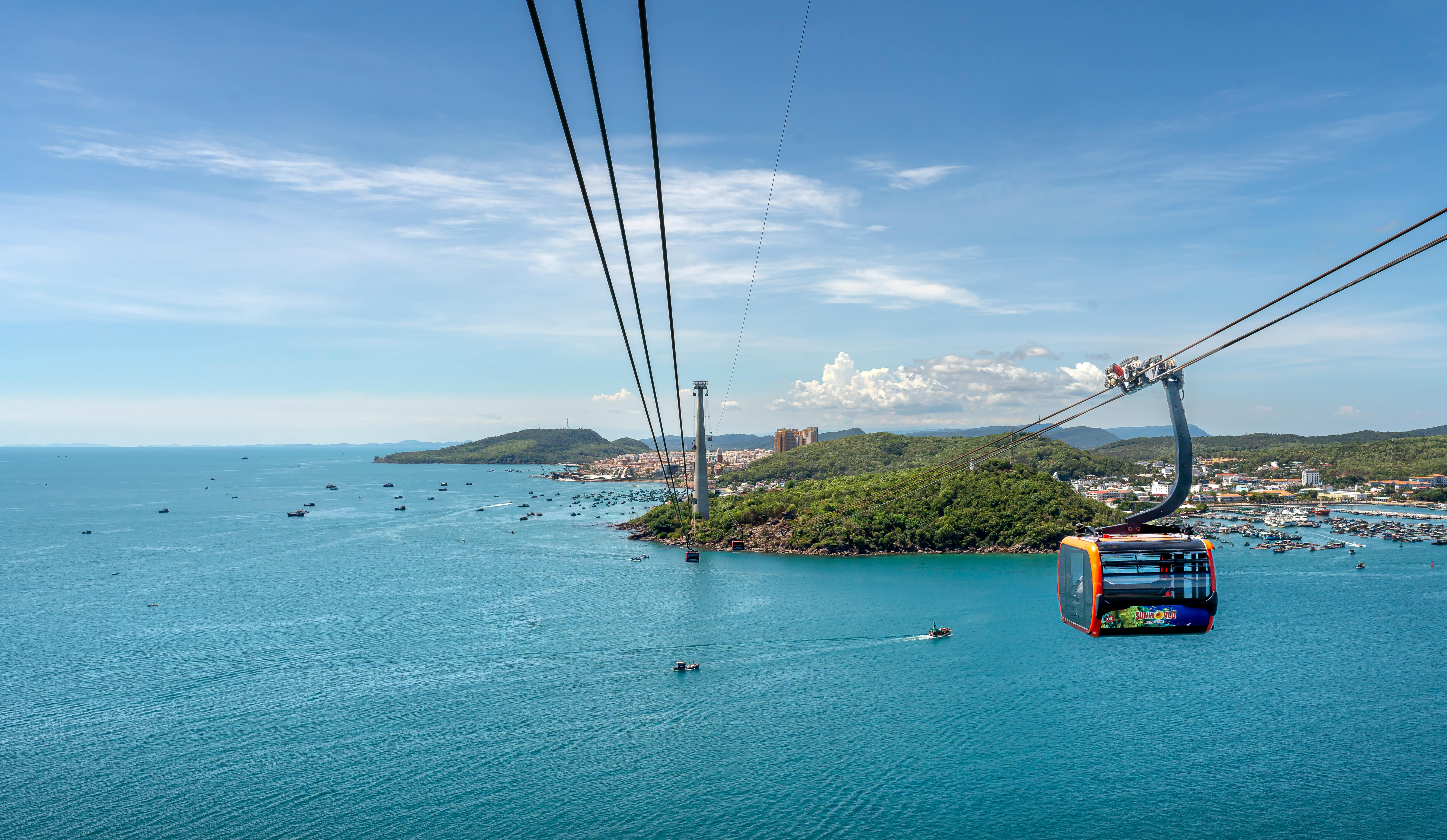 Cable Car on Sea Coast at Thom Island in Vietnam · Free Stock Photo
