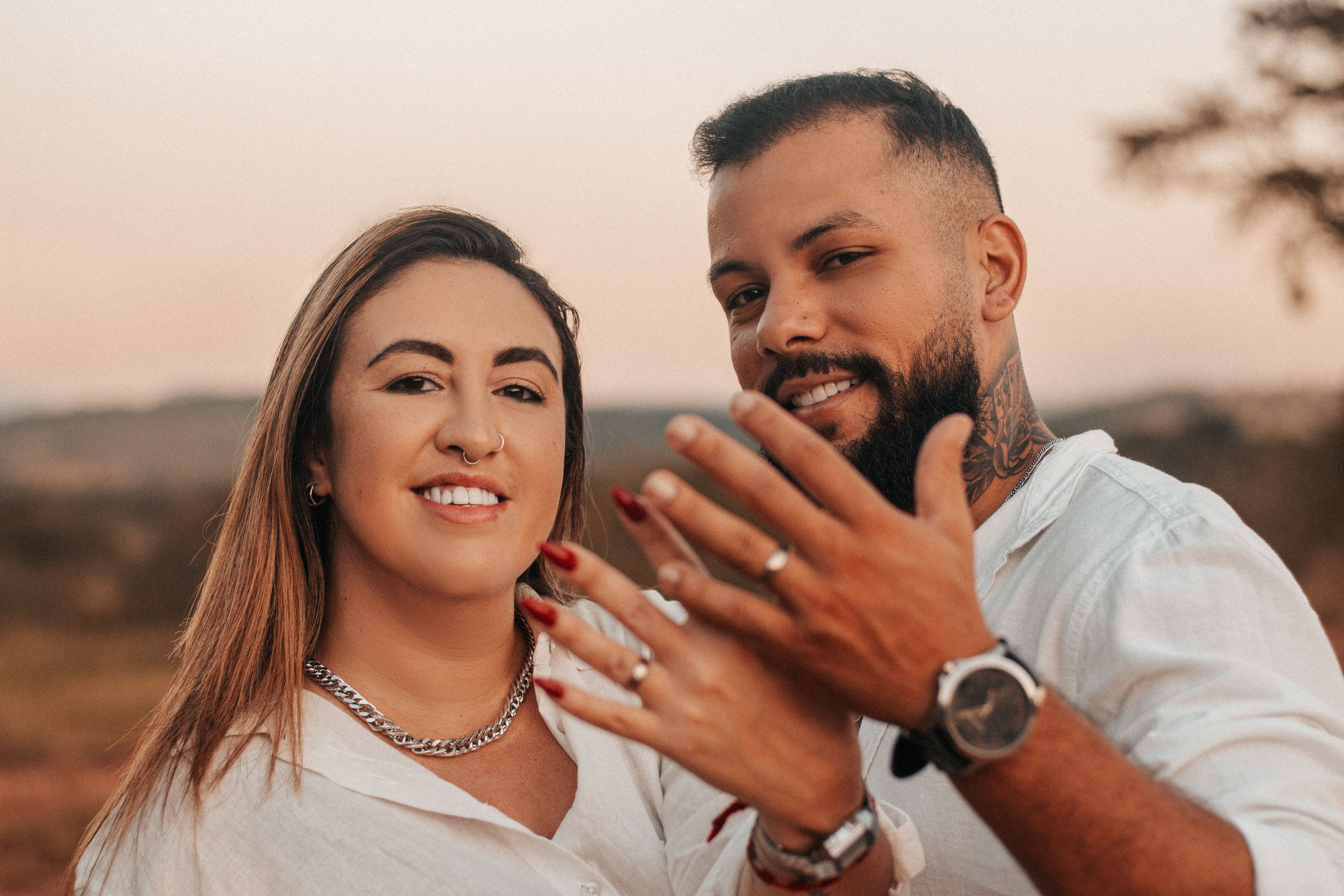 Portrait of Engaged Couple · Free Stock Photo