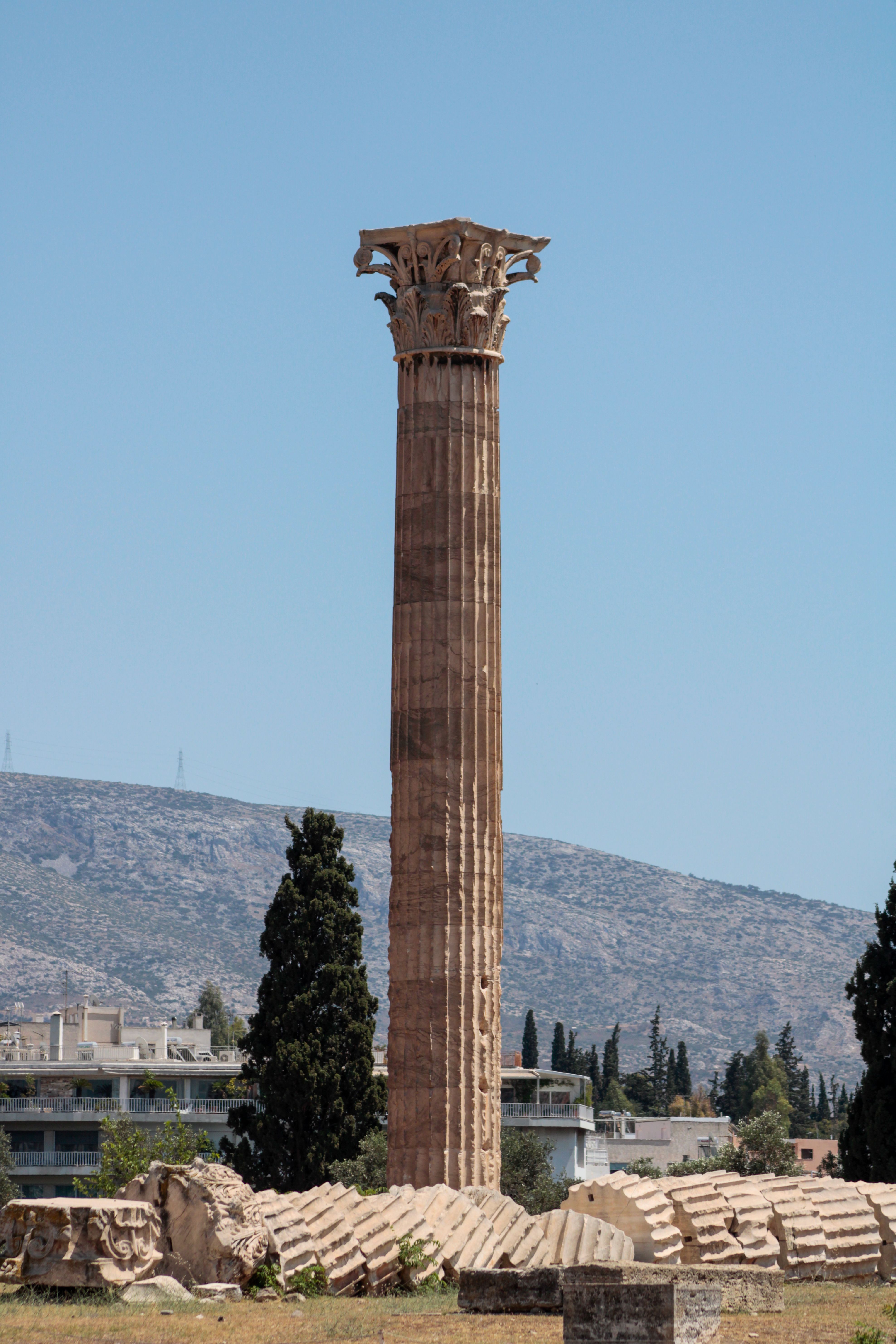 Foto de stock gratuita sobre antiguo, atenas, canica, columna corintia ...