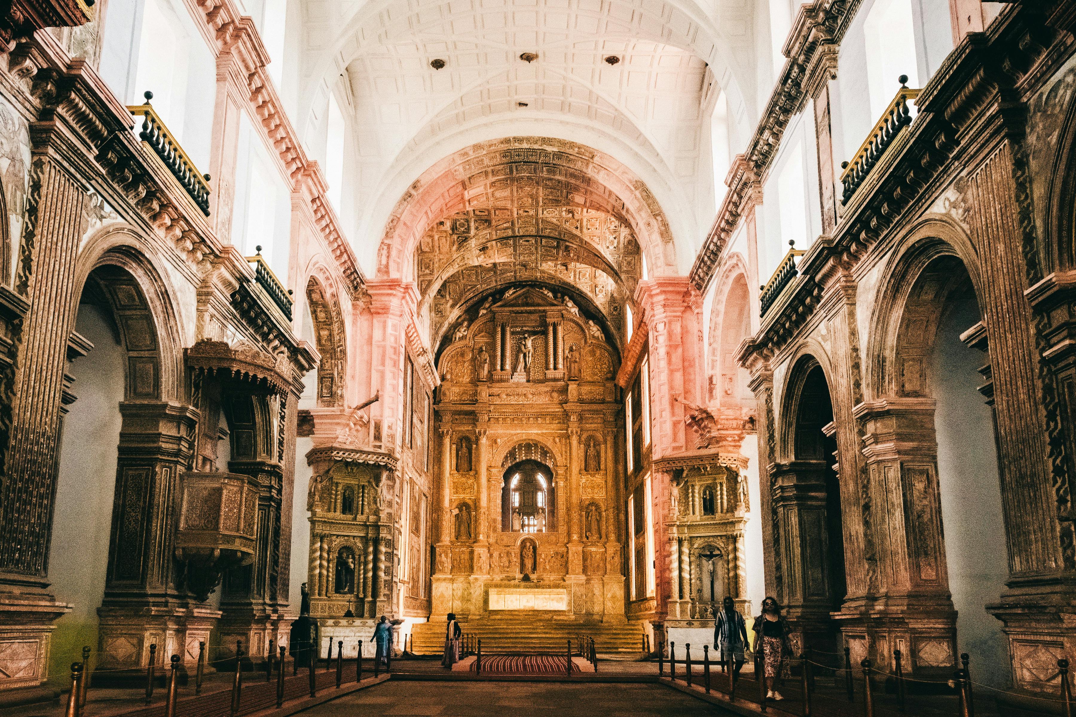 Interior of Church of St Francis of Assisi in Goa in India · Free Stock ...