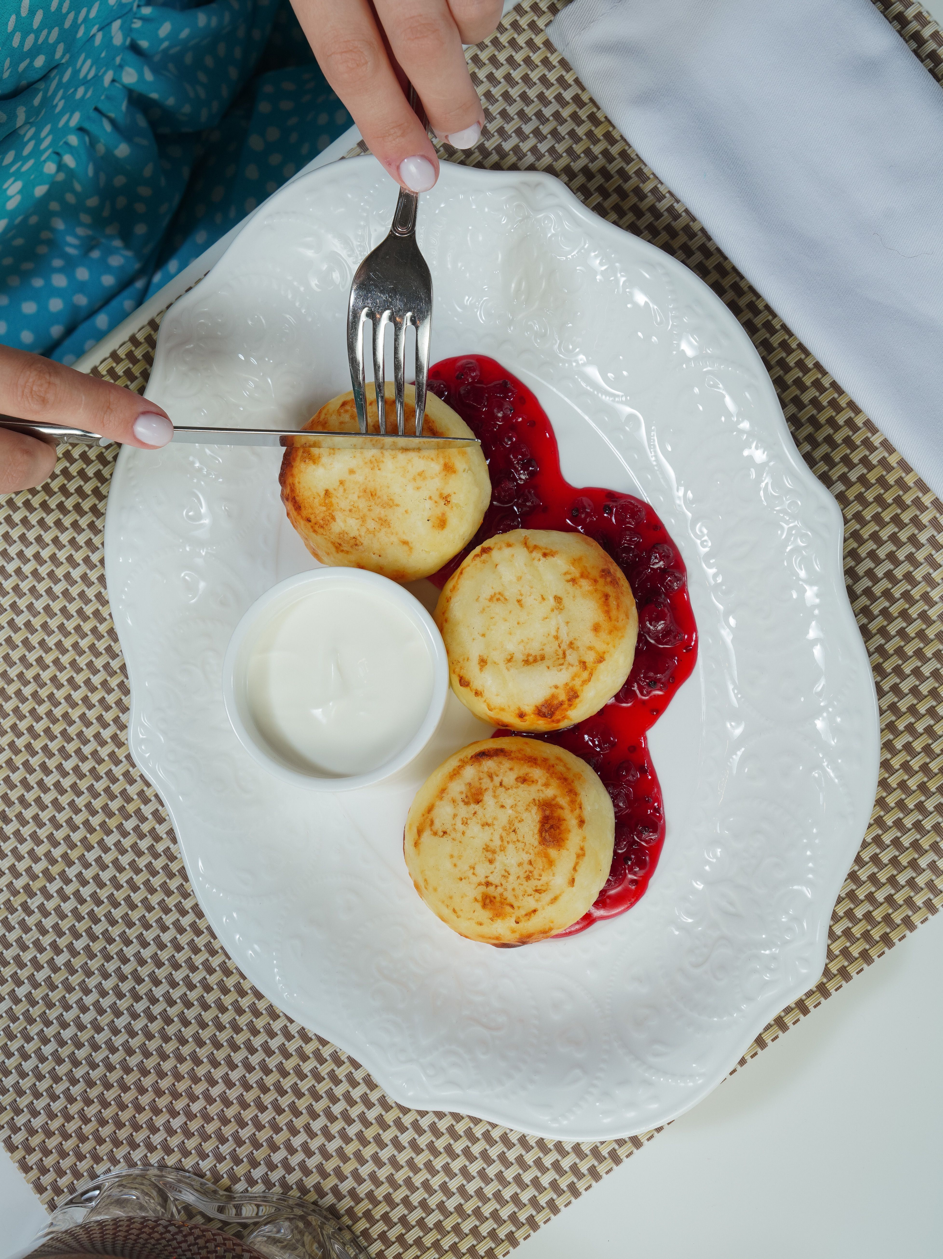 Photo of Couple Eating Pancakes · Free Stock Photo