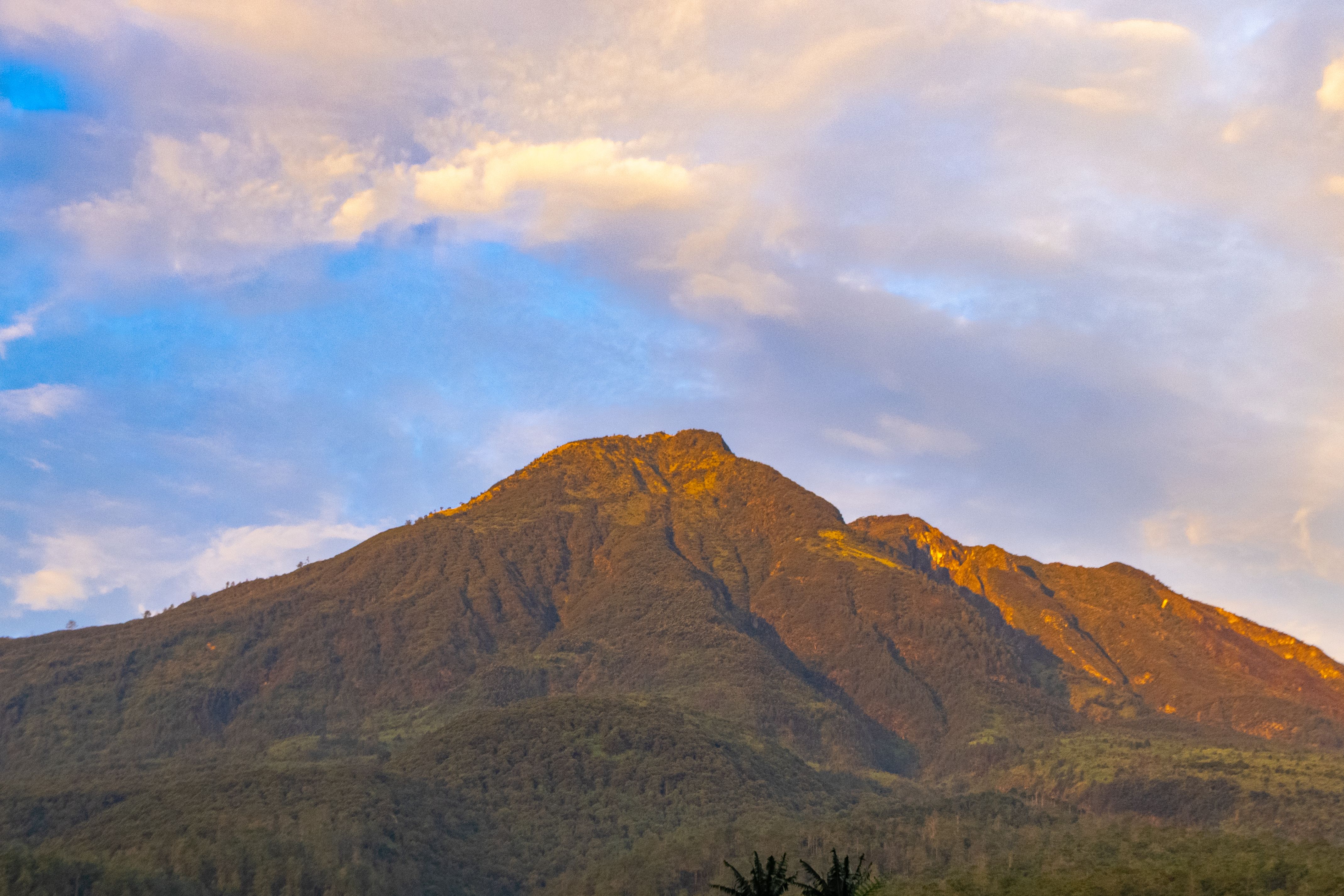 A mountain with a large peak in the distance · Free Stock Photo