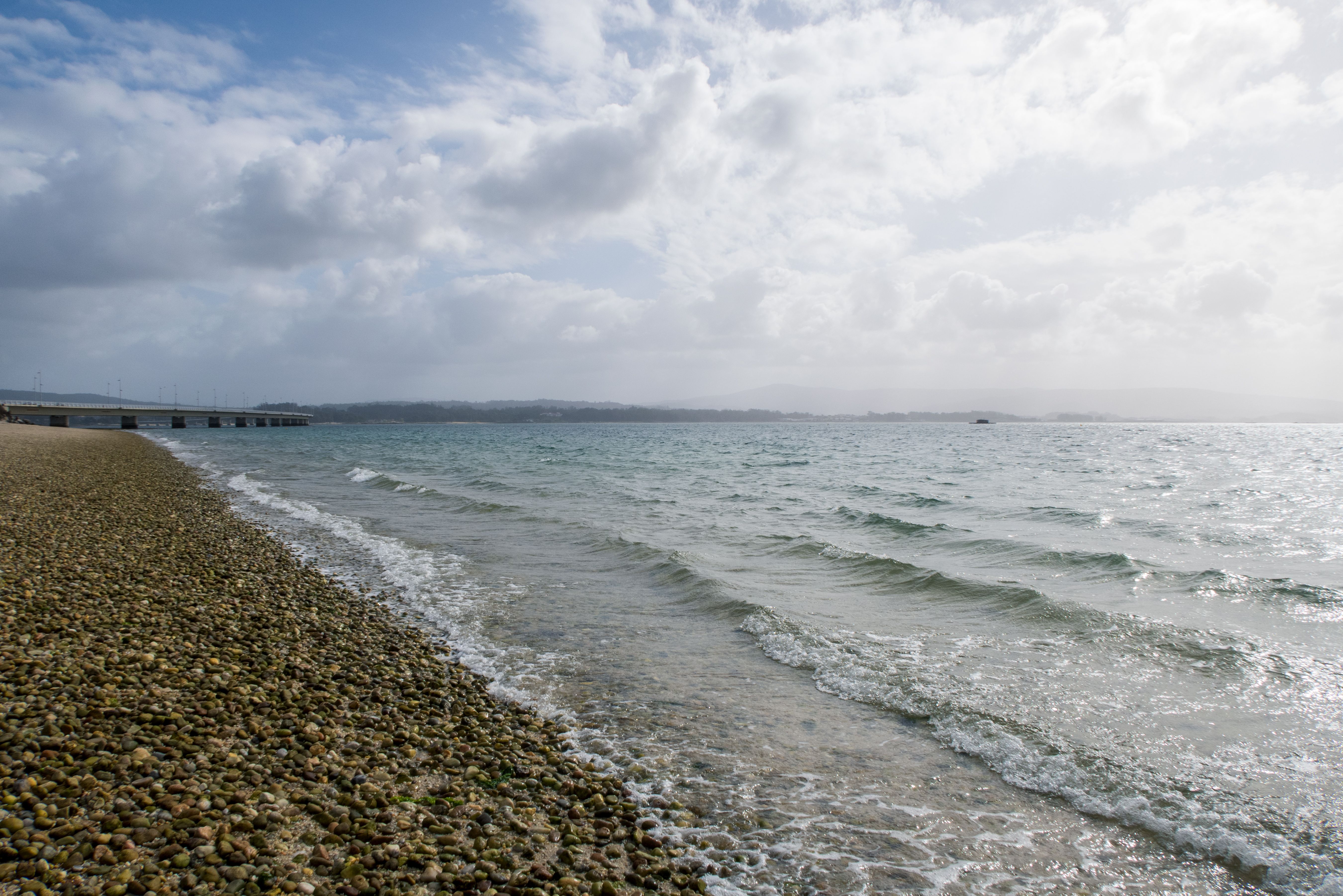 View of Waves Washing Up the Beach · Free Stock Photo