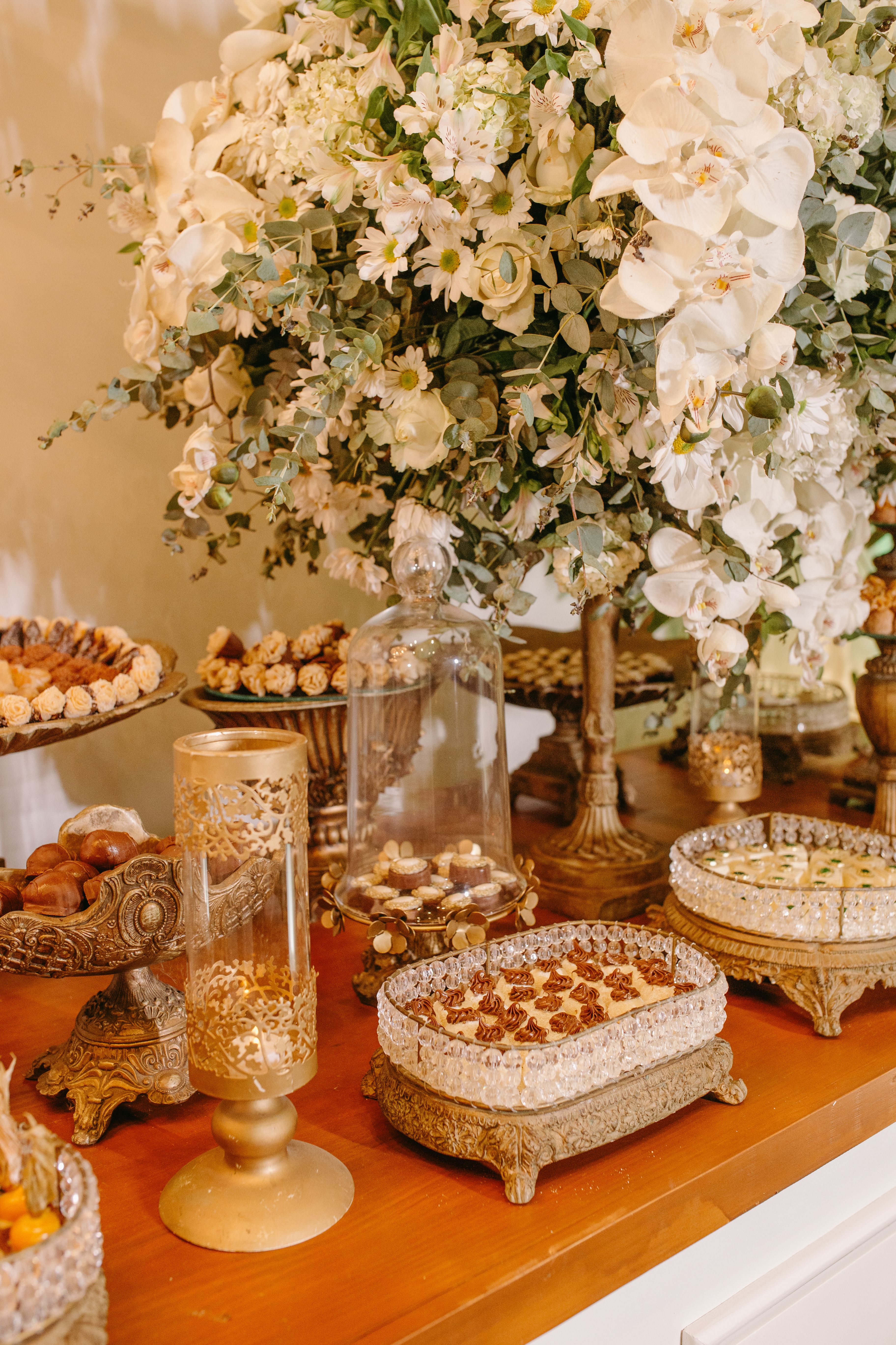 A Table Full of Variety of Sweets, Decorated with Flower · Free Stock Photo