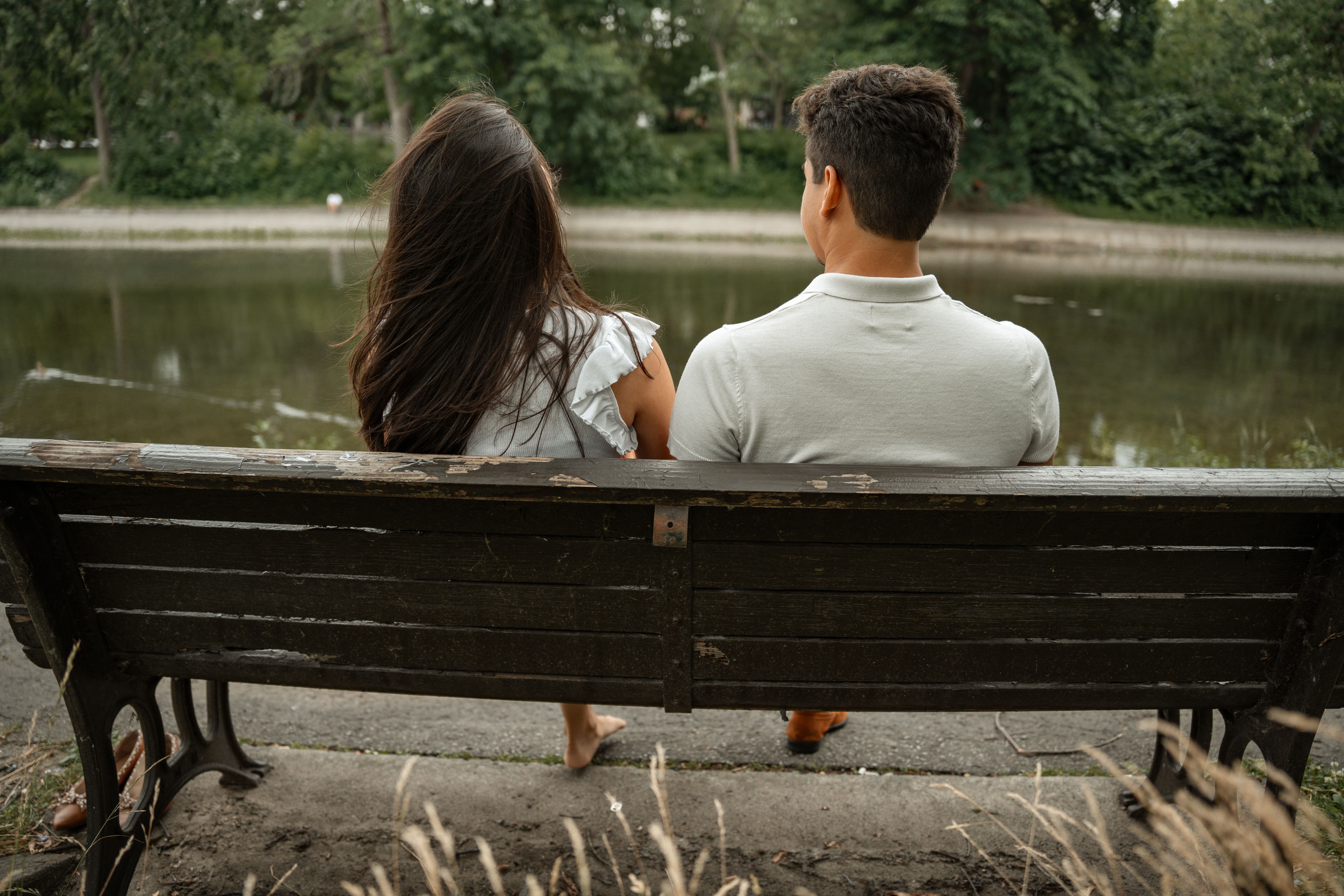 Two Men Sitting on Bench · Free Stock Photo