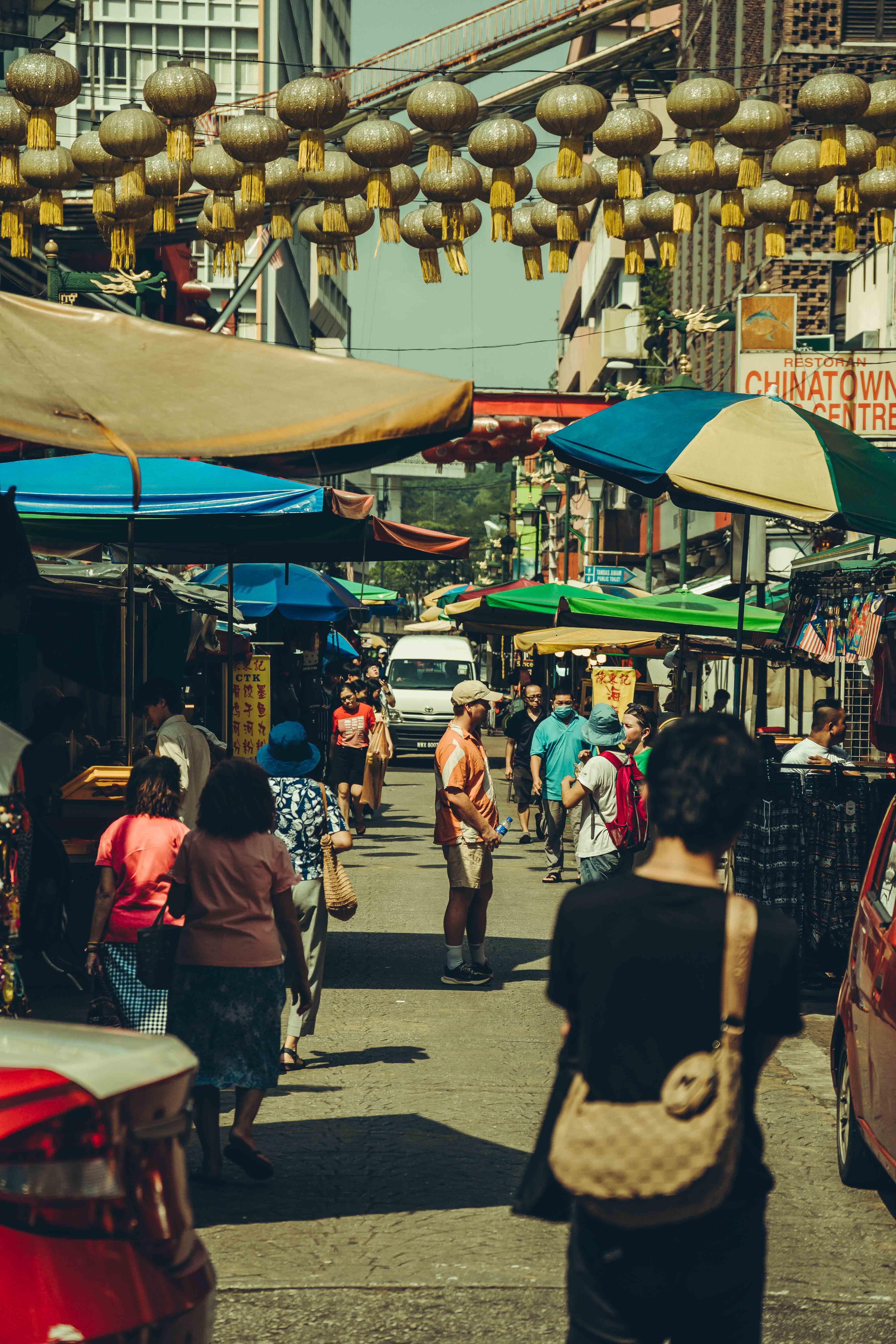 People Walking at Bazaar in City · Free Stock Photo