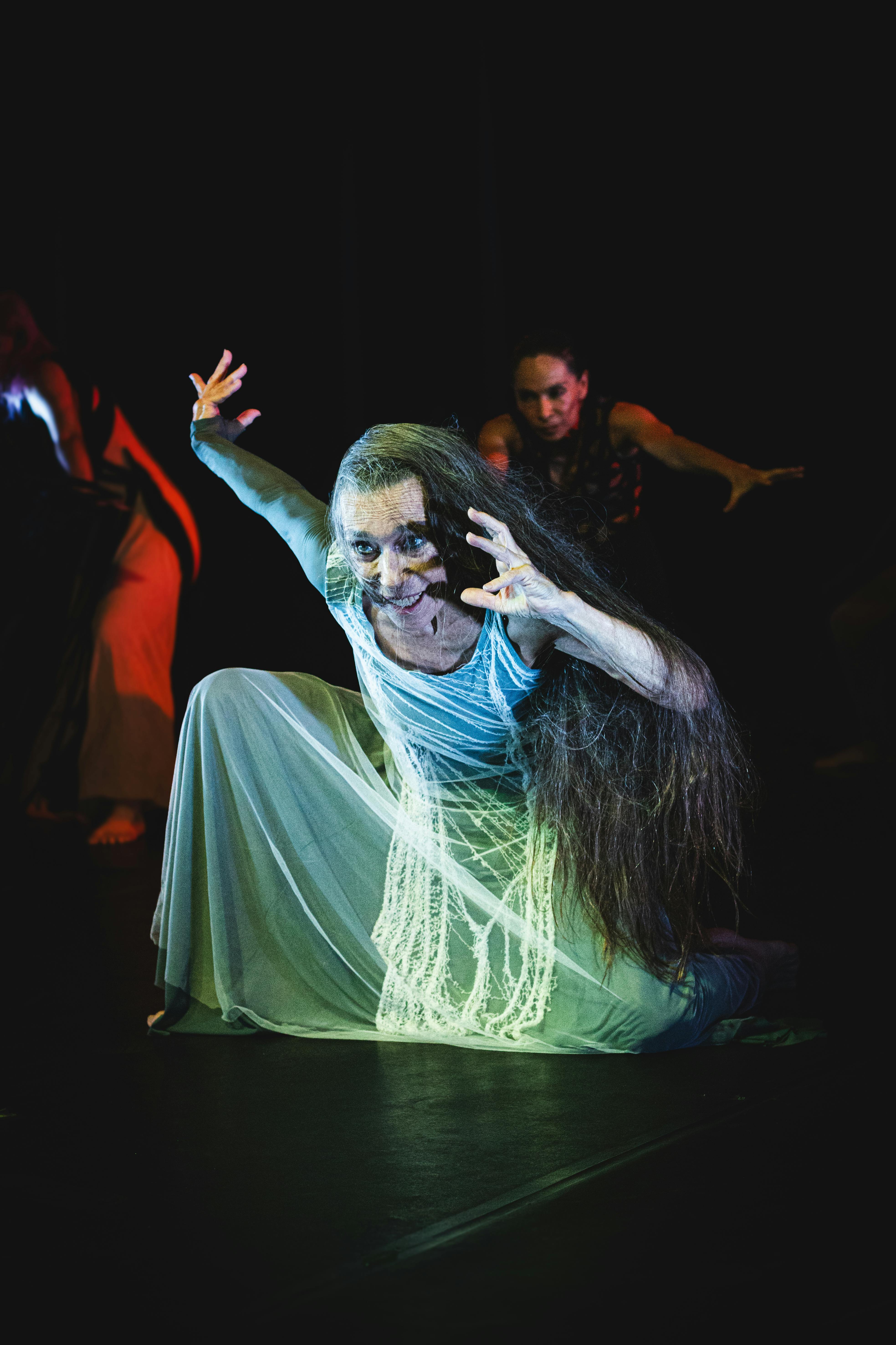 Young Women Acting and Performing a Dramatic Play on Stage · Free Stock ...