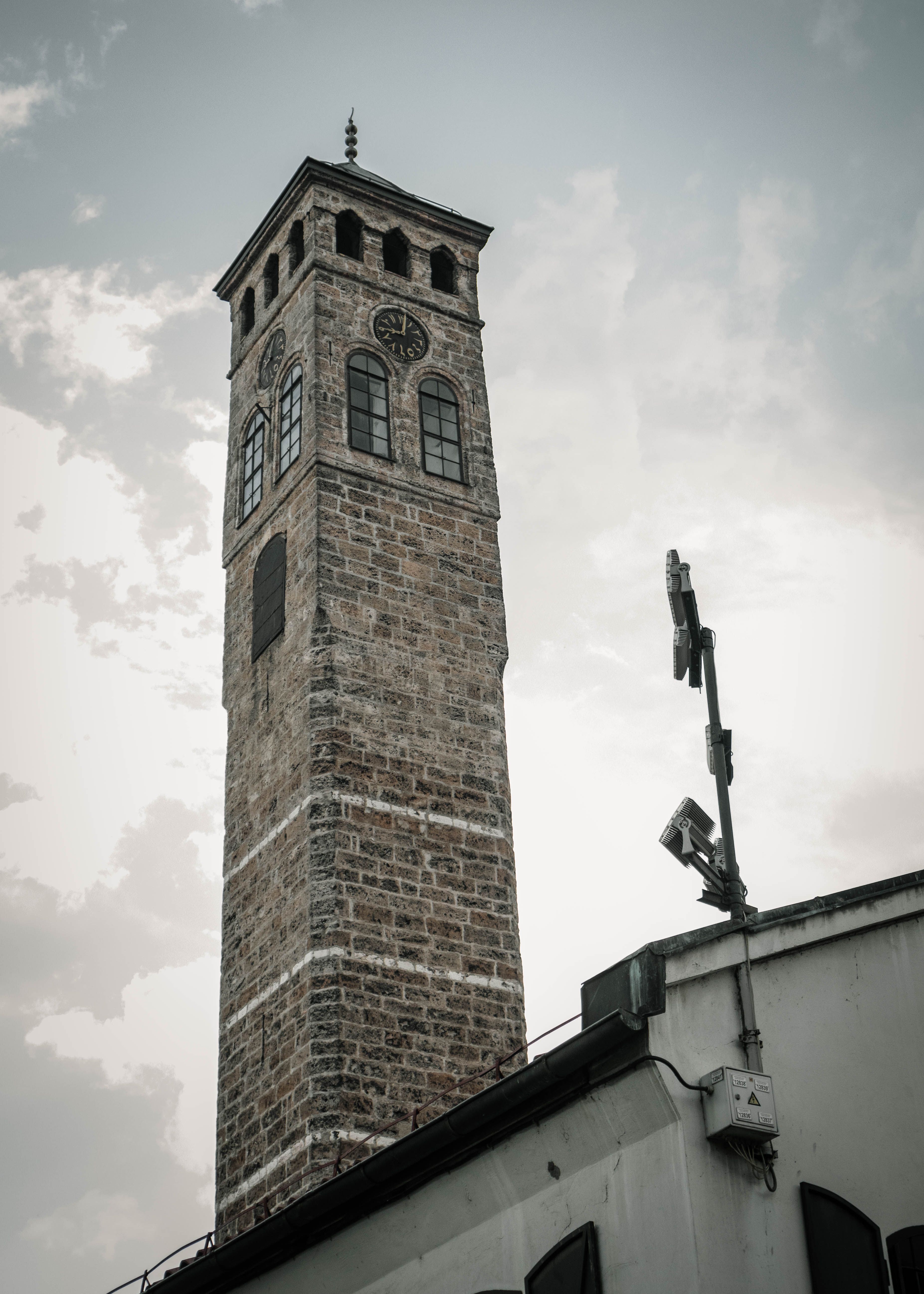 Low Angle Shot of the Sarajevo Clock Tower, Bosnia and Herzegovina ...