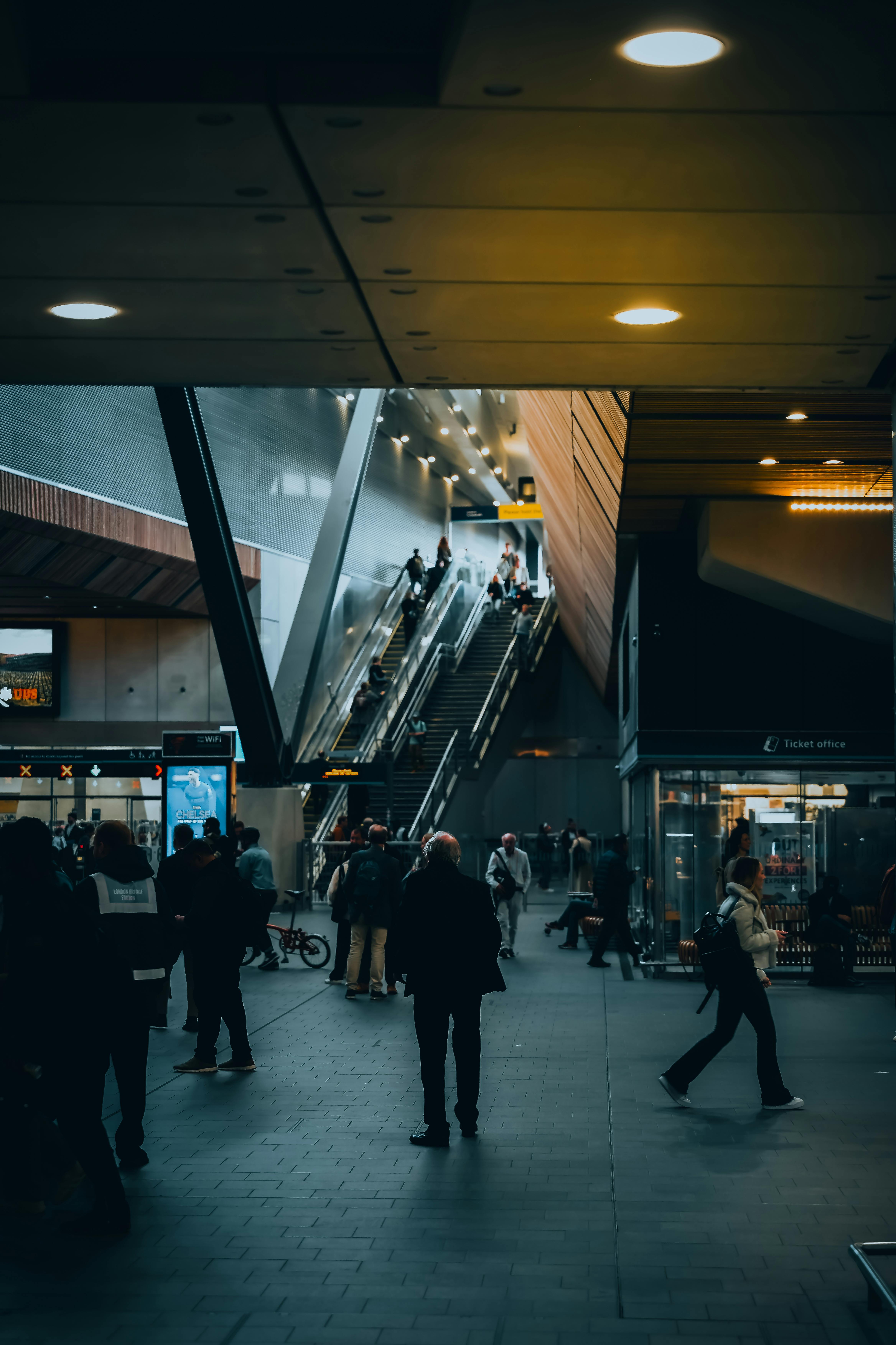 View of a Crowded Railway Station in a City · Free Stock Photo