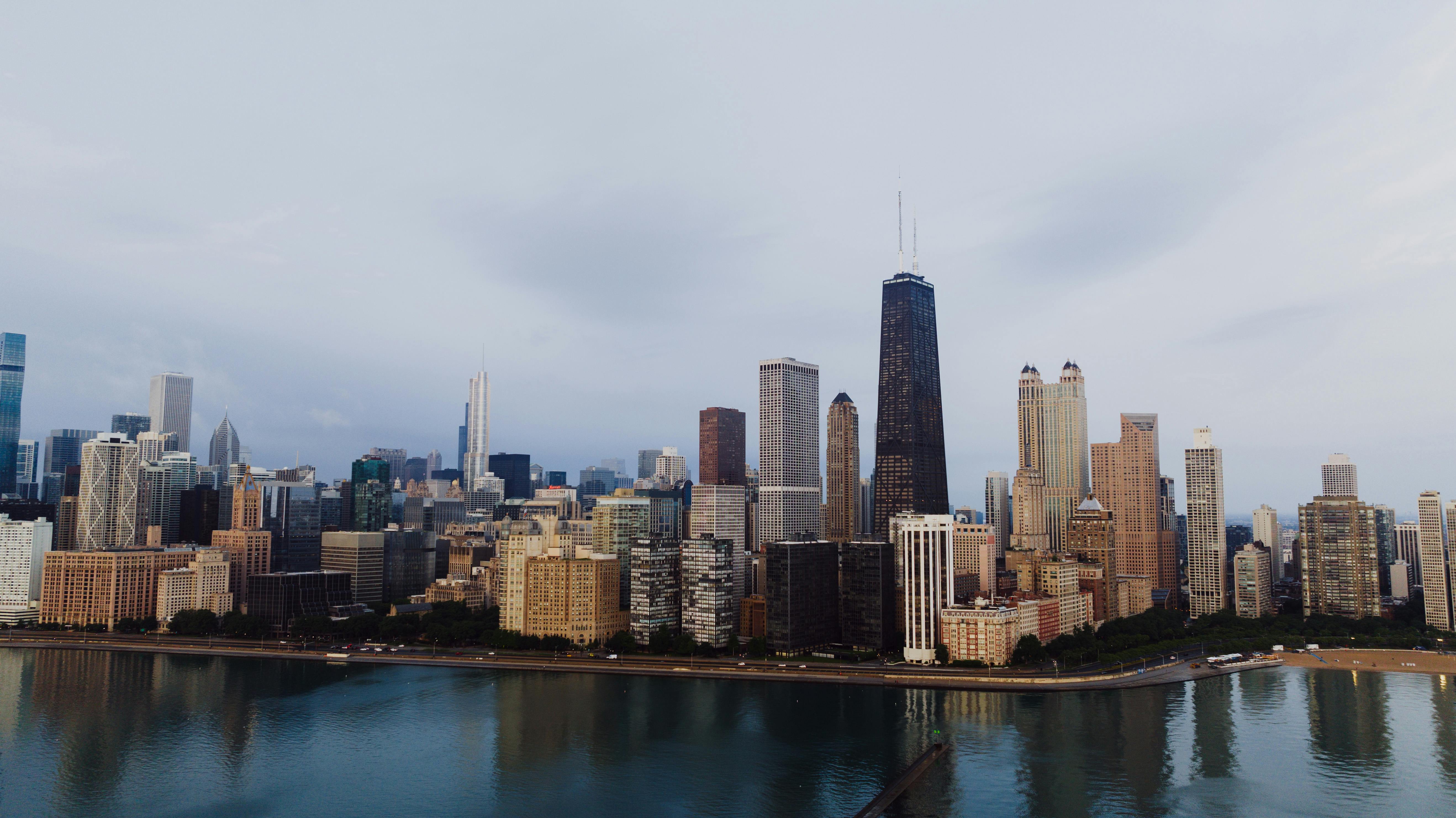 An aerial view of the city of chicago · Free Stock Photo