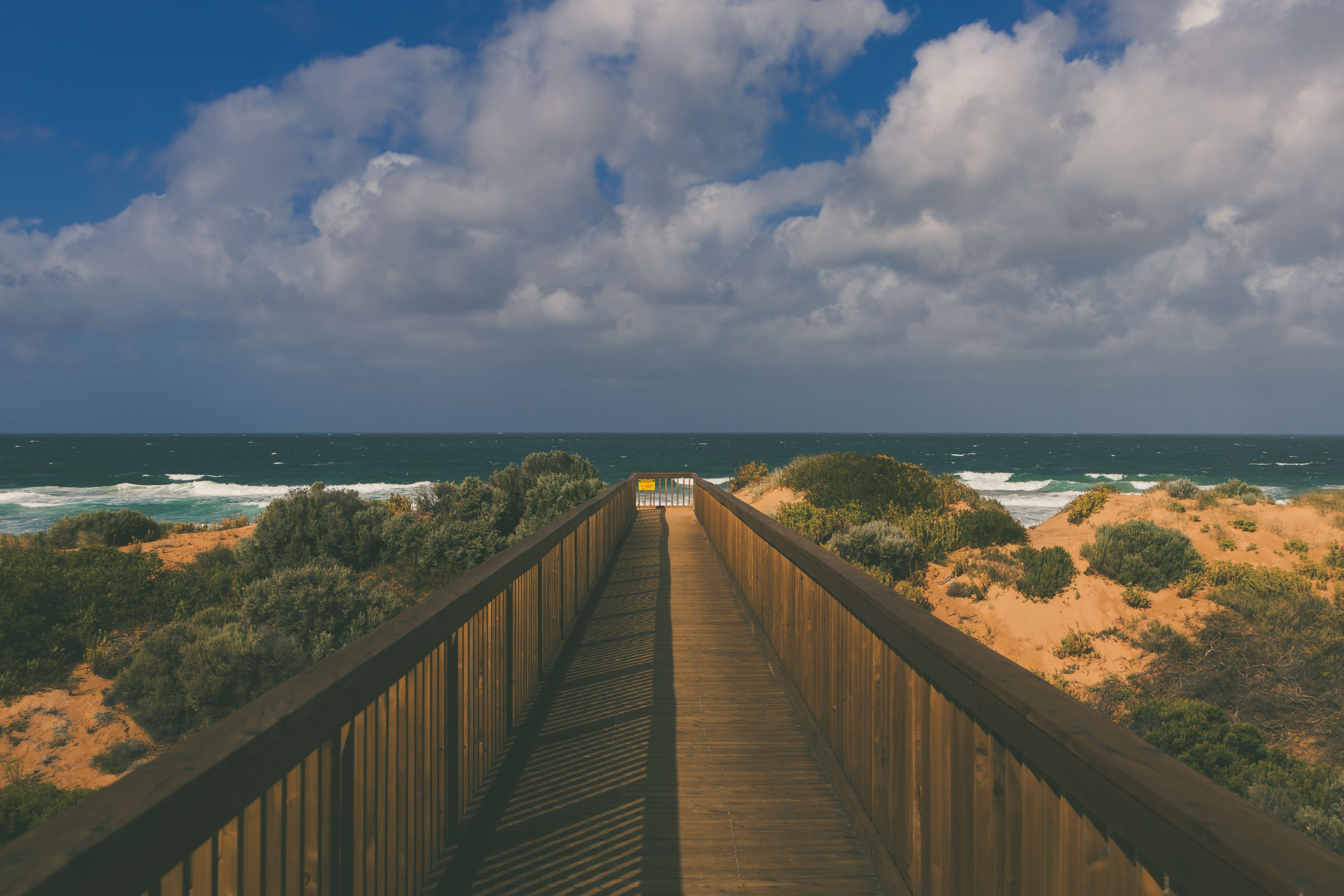 View of a Boardwalk on the Beach · Free Stock Photo