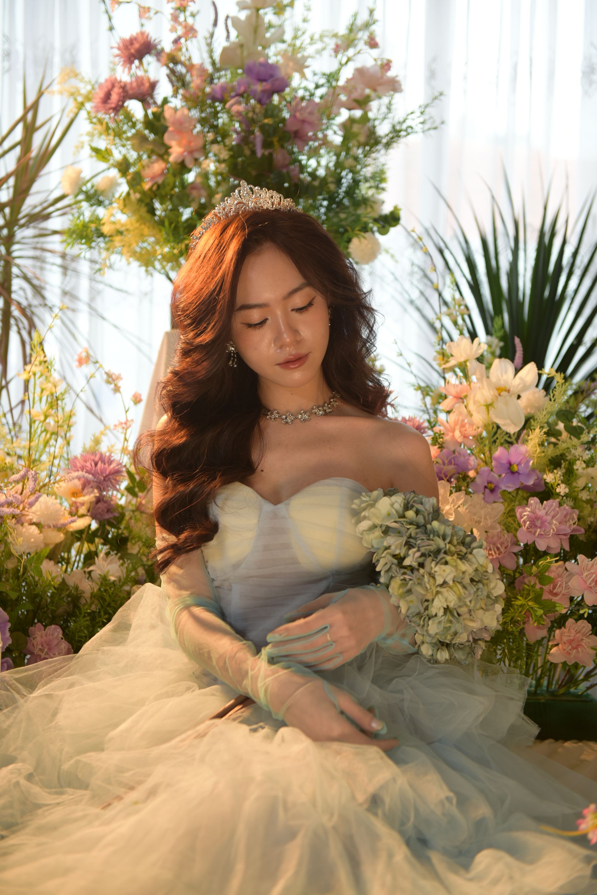 Bride Sitting in Wedding Dress · Free Stock Photo