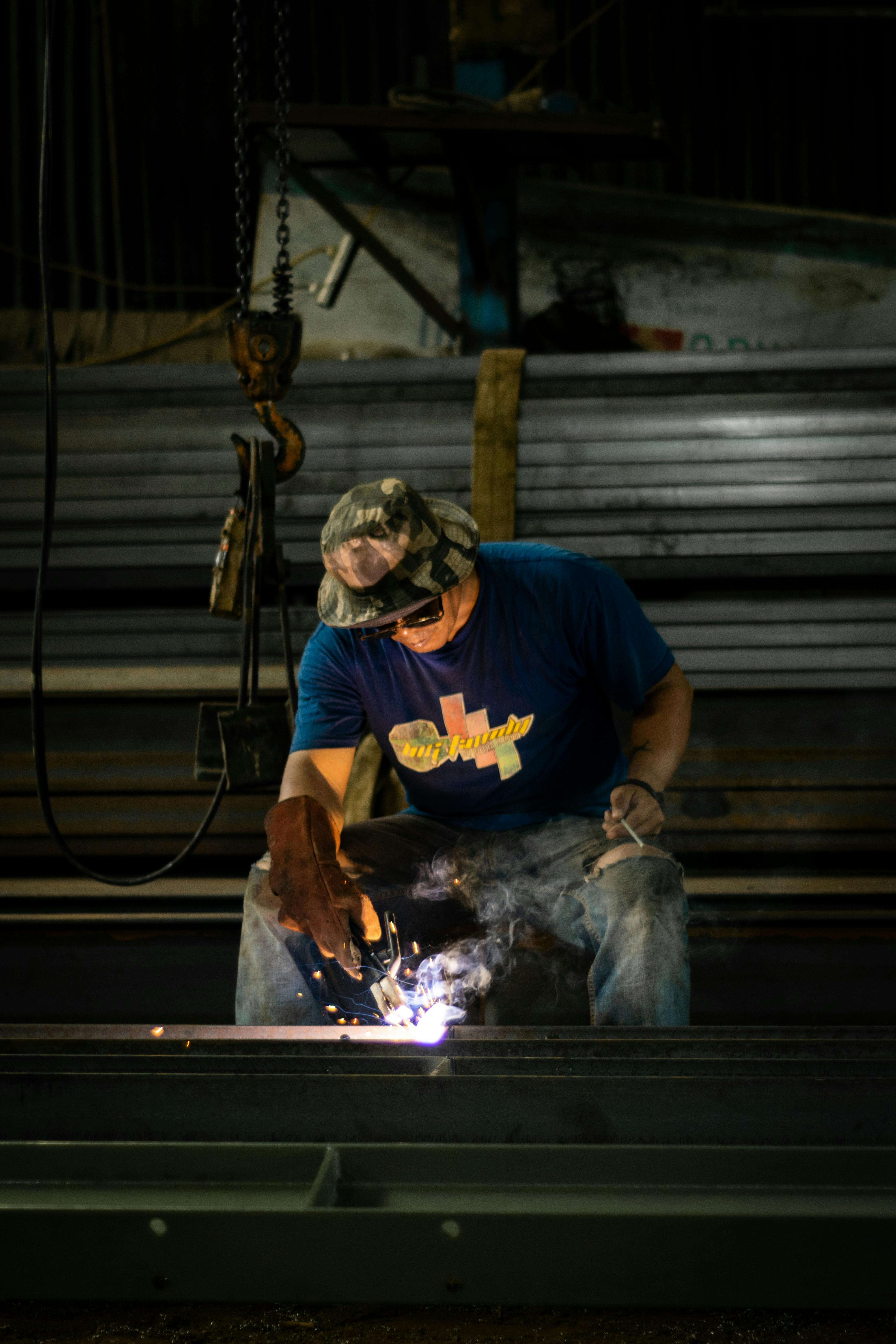A Welder Working · Free Stock Photo