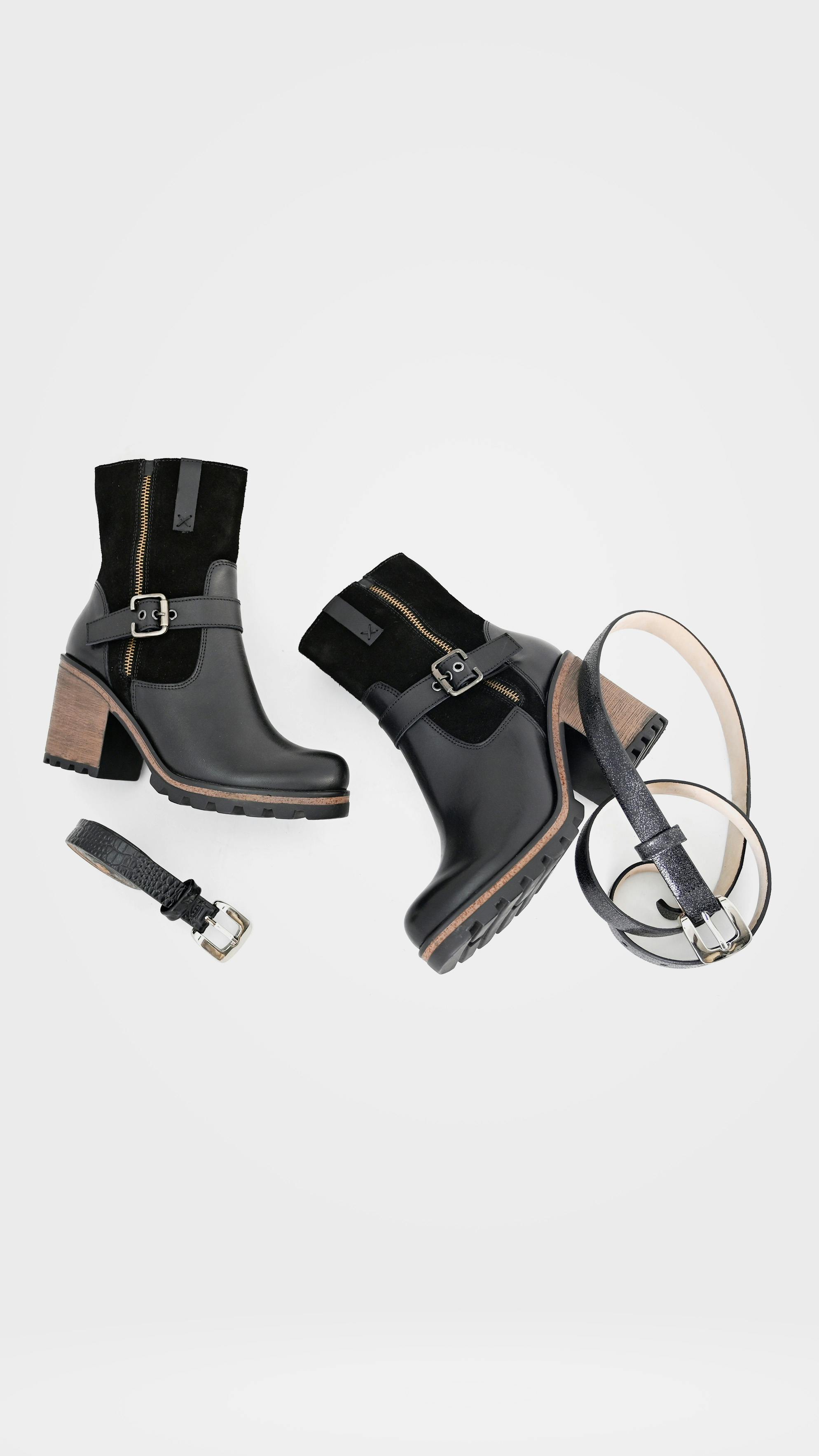 Black Leather Boots and Belts · Free Stock Photo