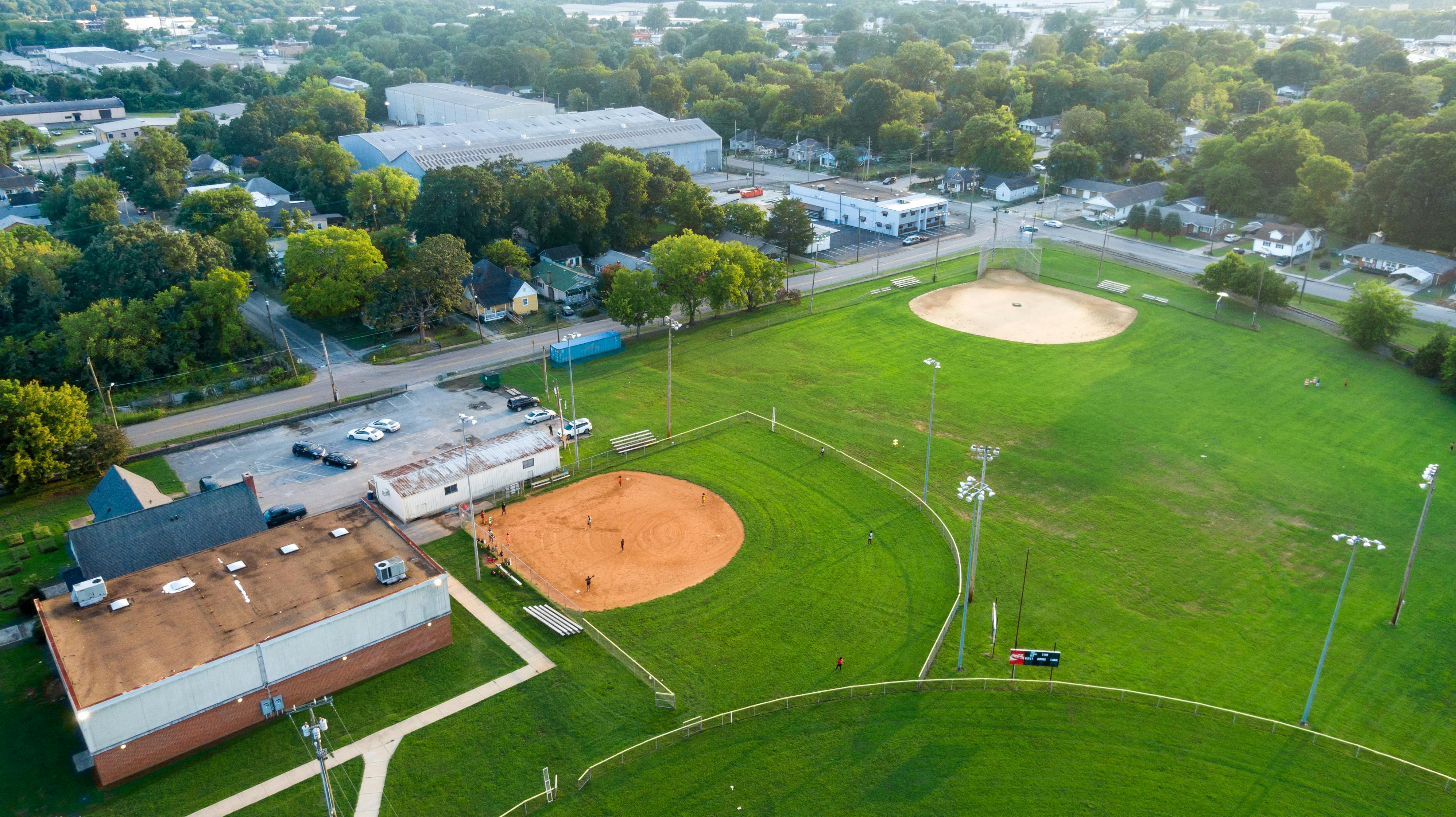 High Angle Photo of Green Grass Field · Free Stock Photo