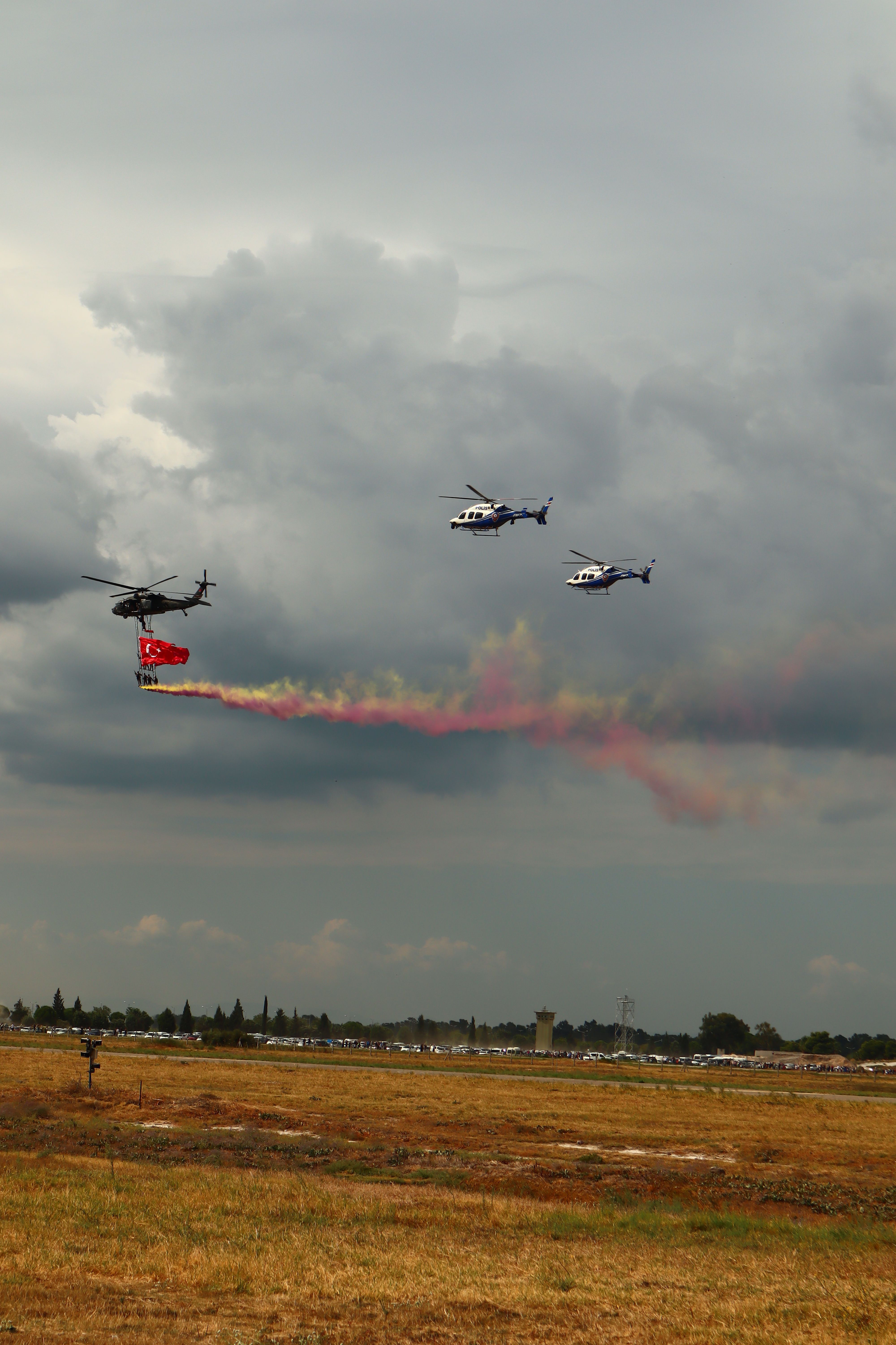 View of Airplanes Releasing Colorful Smoke during an Air Show · Free ...