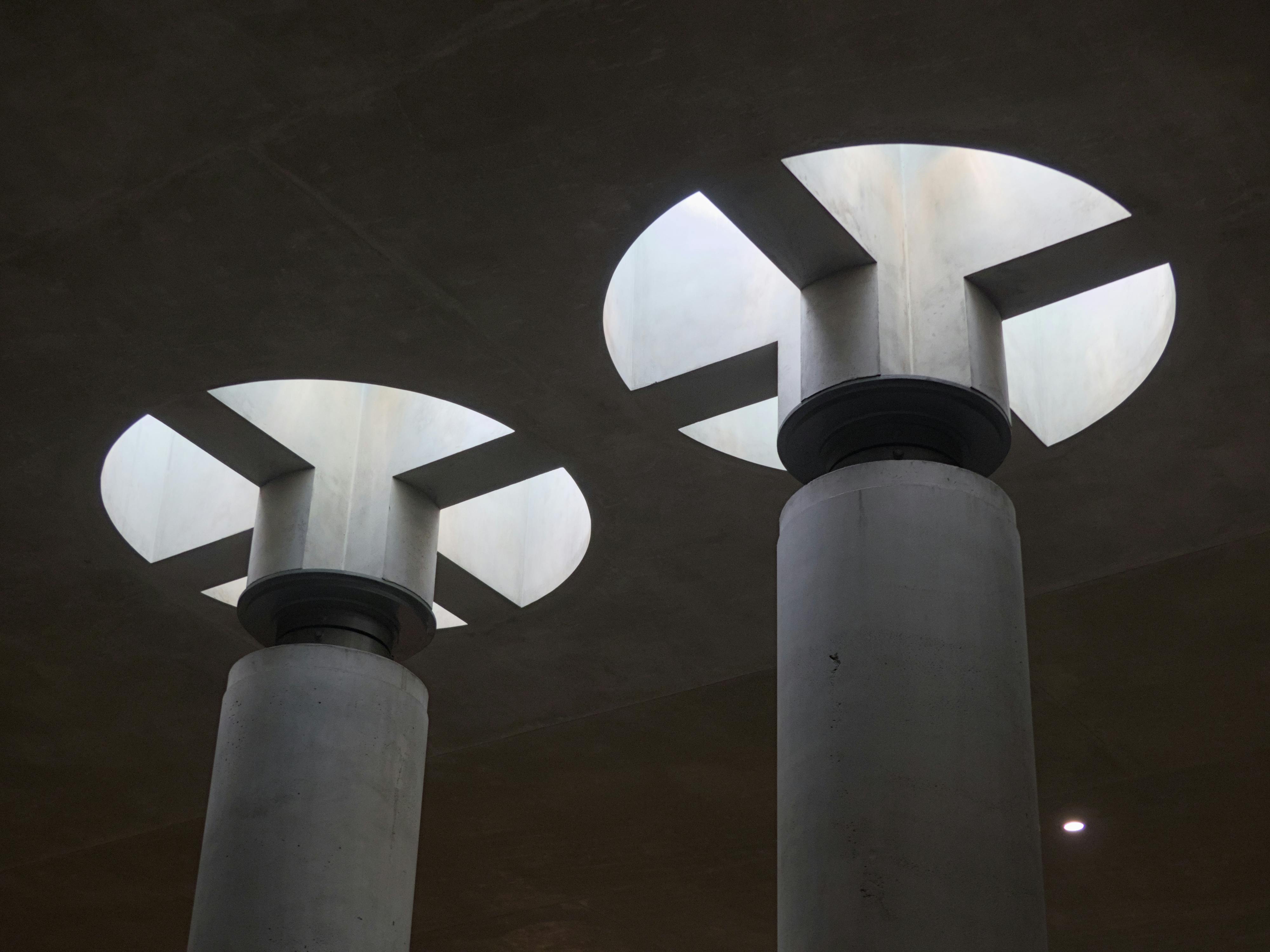 Skylights in Ceiling over Columns · Free Stock Photo
