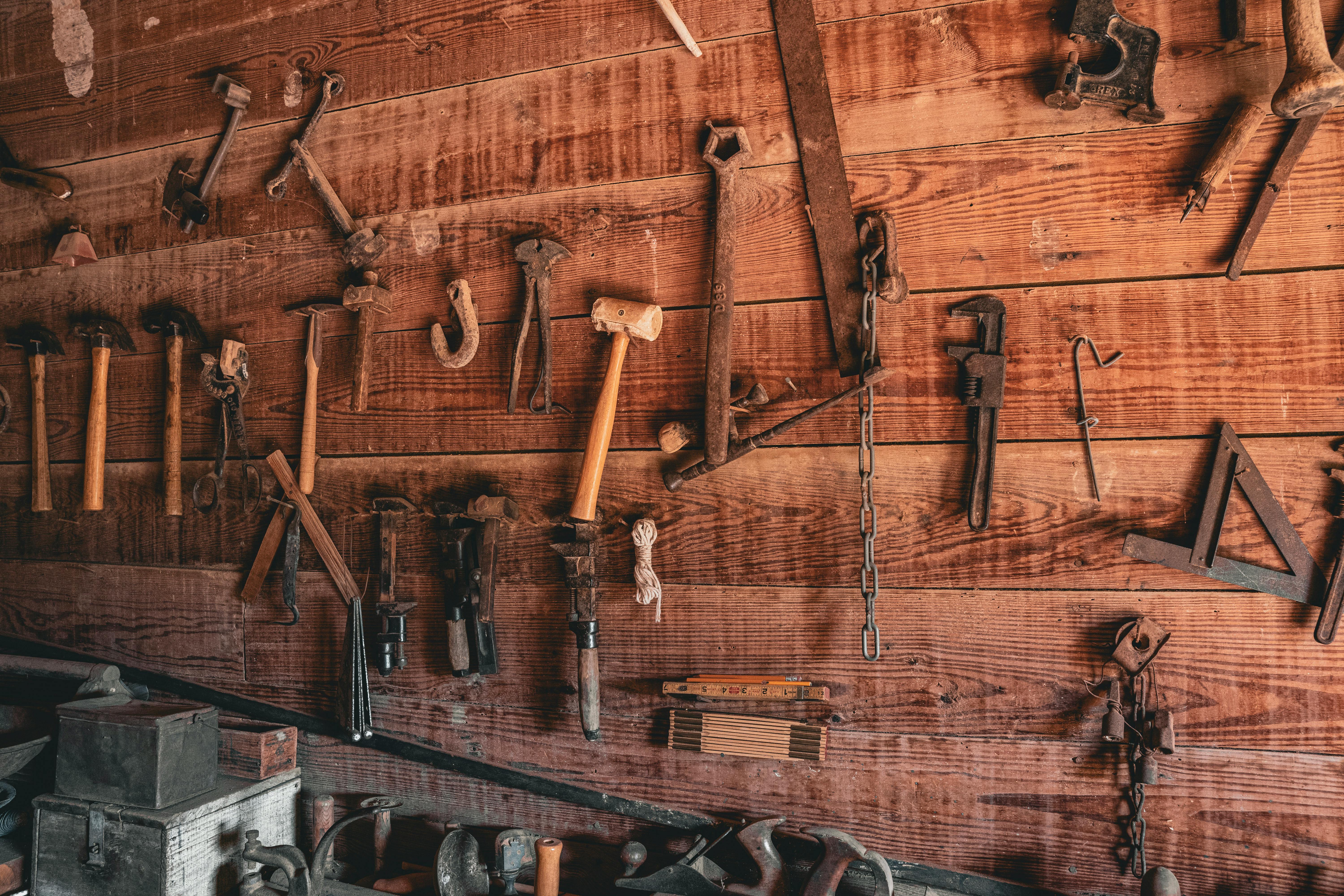 Hanging Tools in Shed · Free Stock Photo