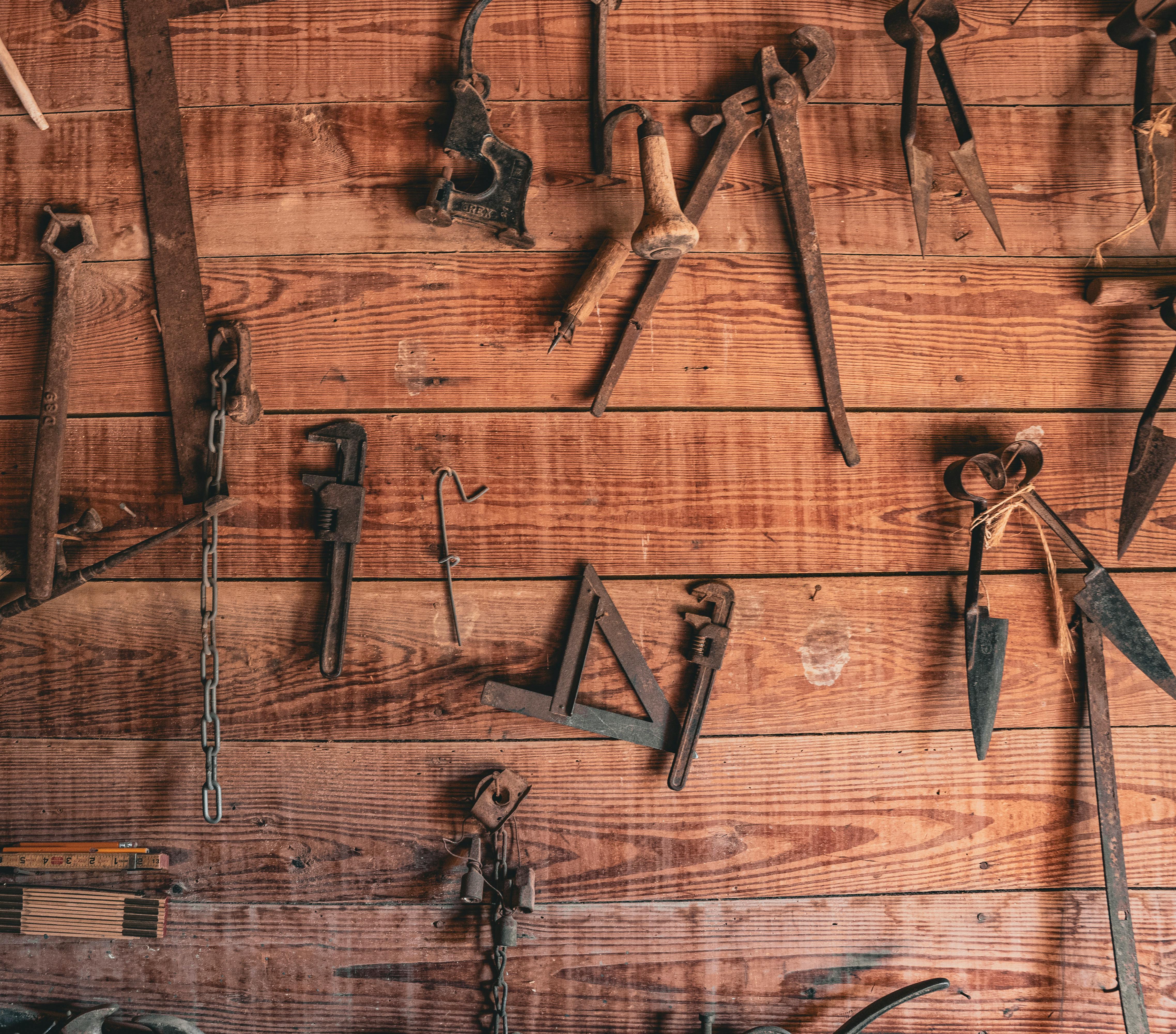Hanging Tools in Tool Shed · Free Stock Photo