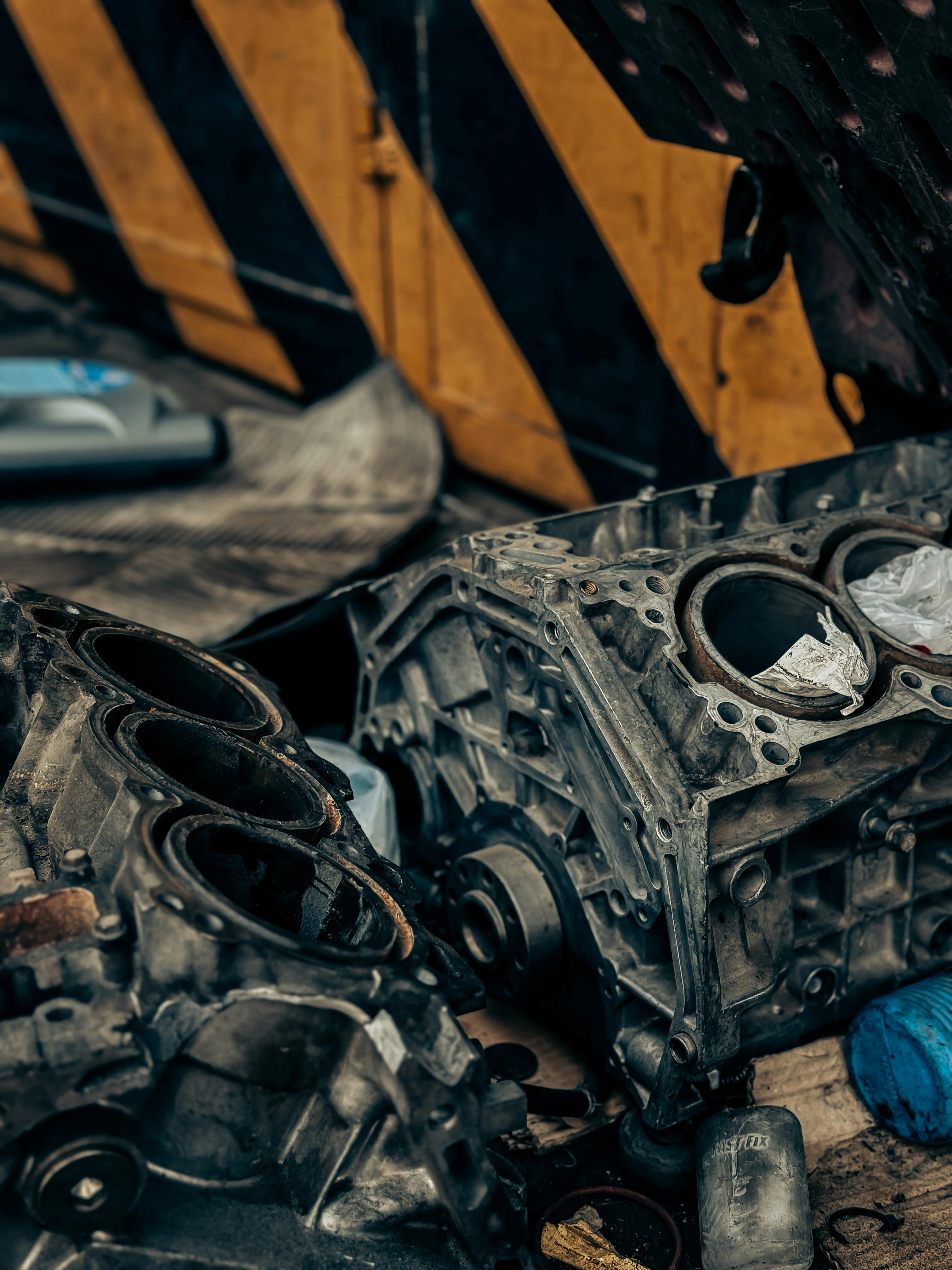 Car Engine Taken Apart · Free Stock Photo