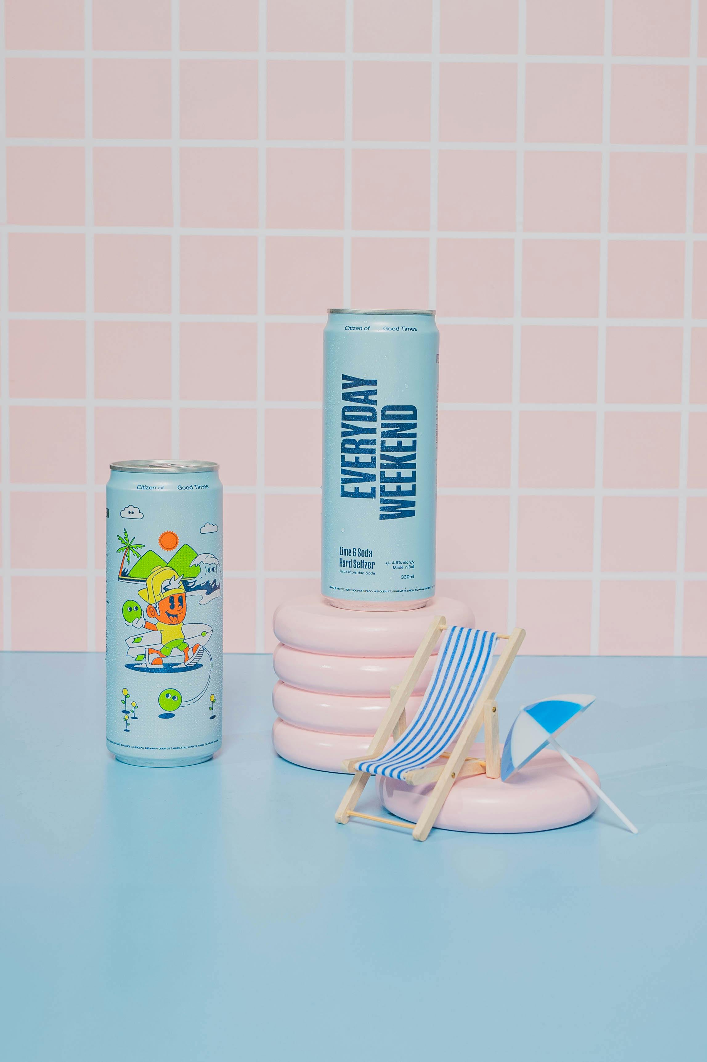 Photo of Blue Cans · Free Stock Photo