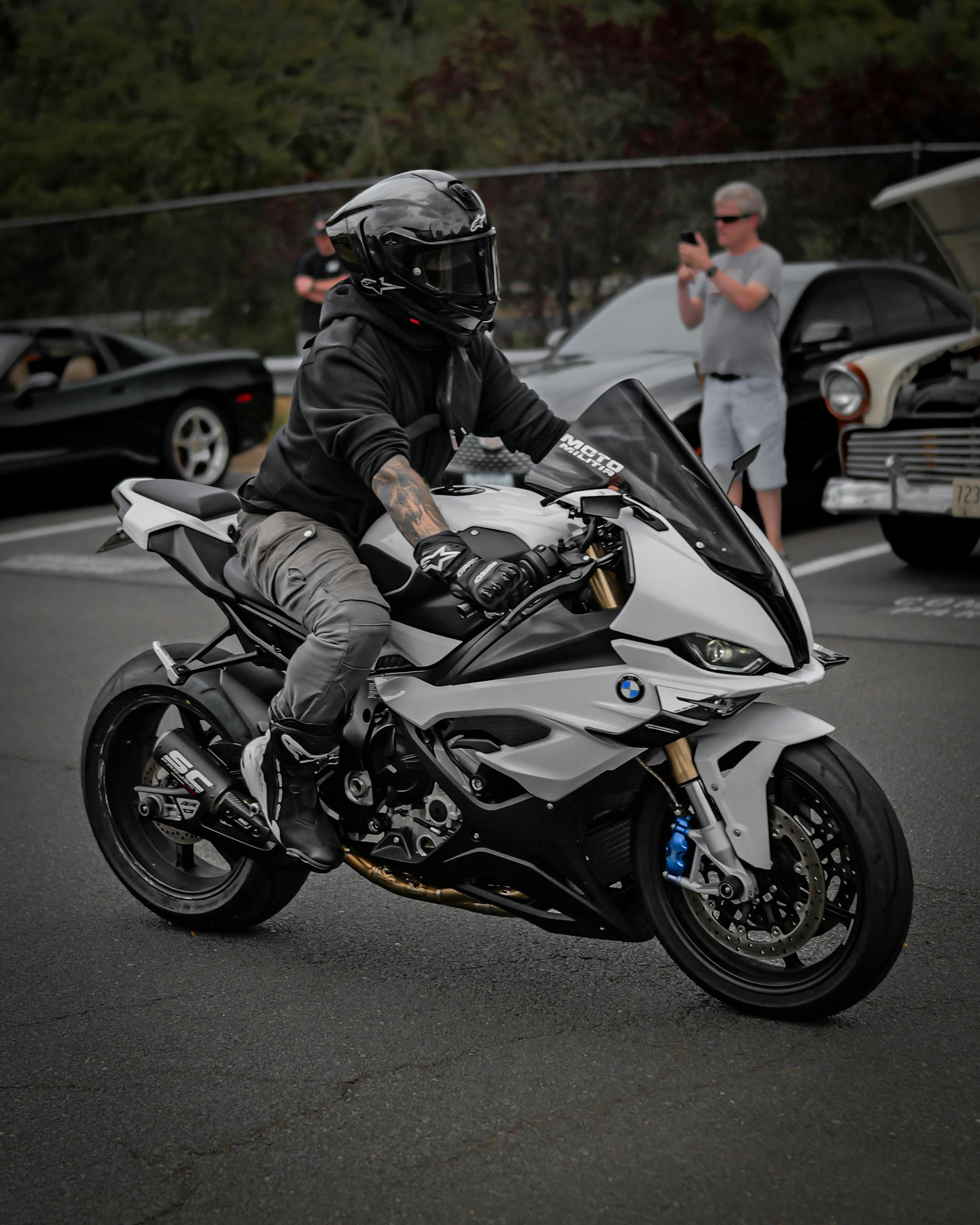 Man Riding BMW S1000RR Motorcycle · Free Stock Photo
