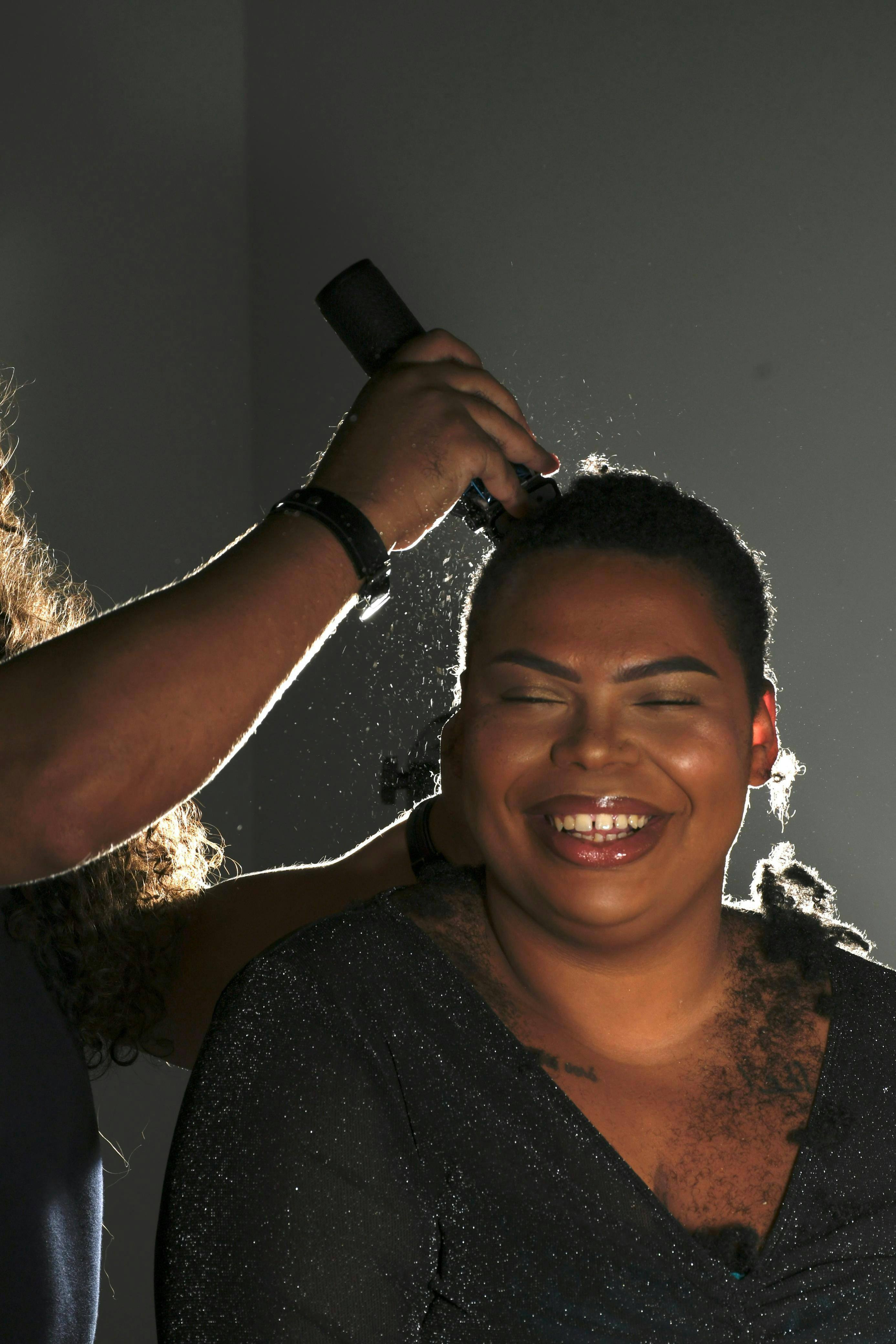 Person Shaving Womans Head · Free Stock Photo