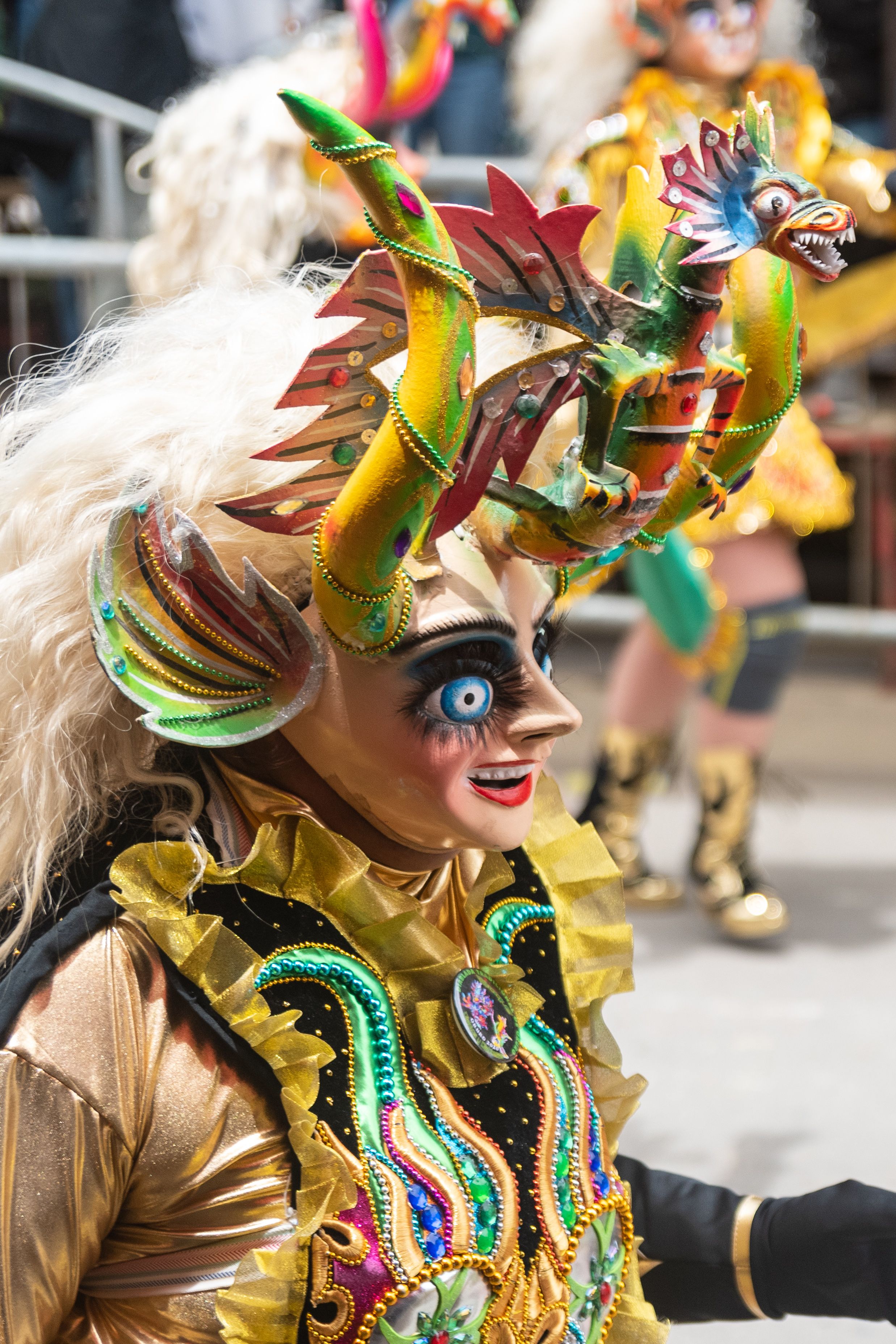 Performer in costume and Mask · Free Stock Photo