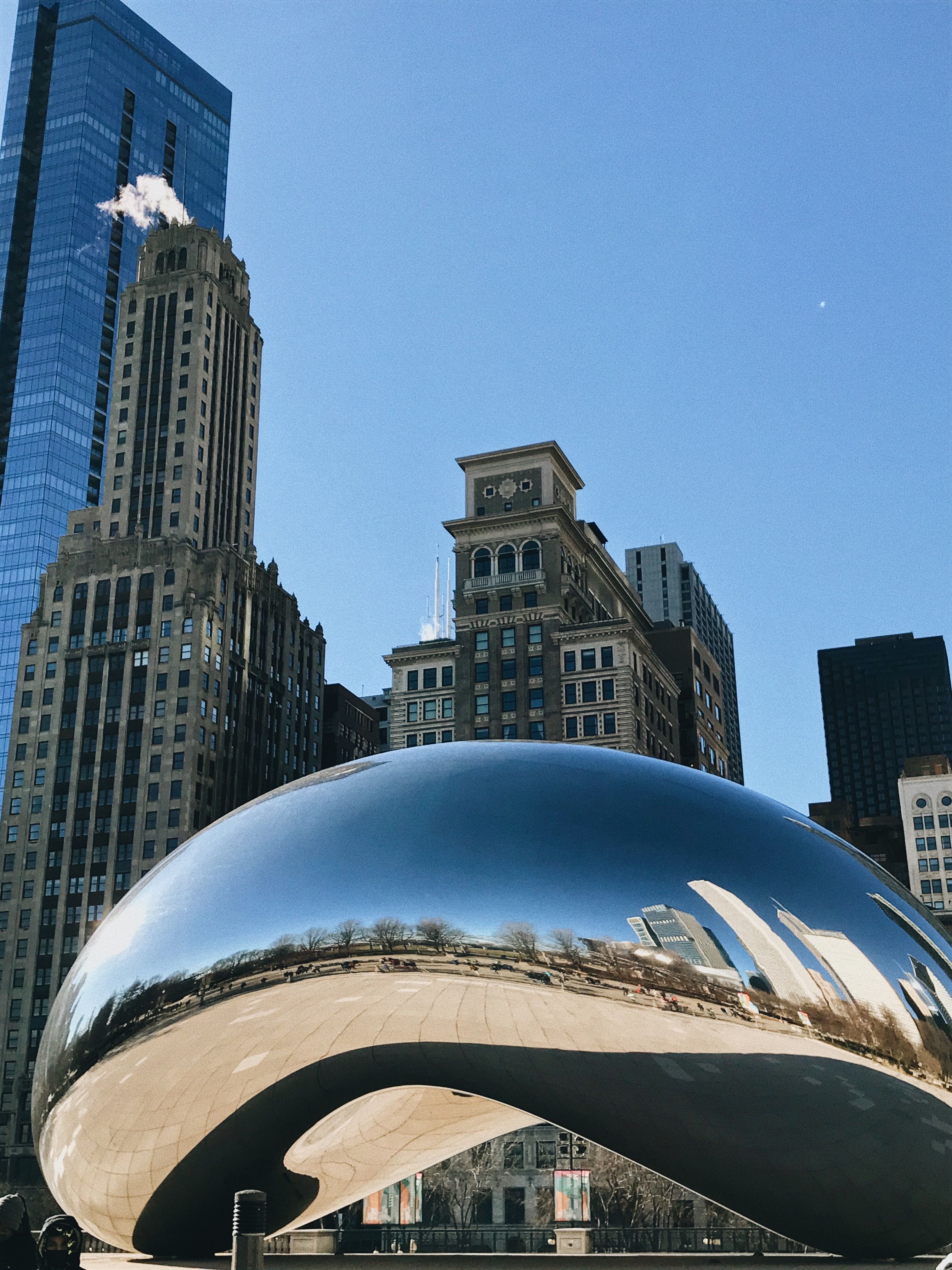 Cloud Gate Sculpture in Chicago · Free Stock Photo