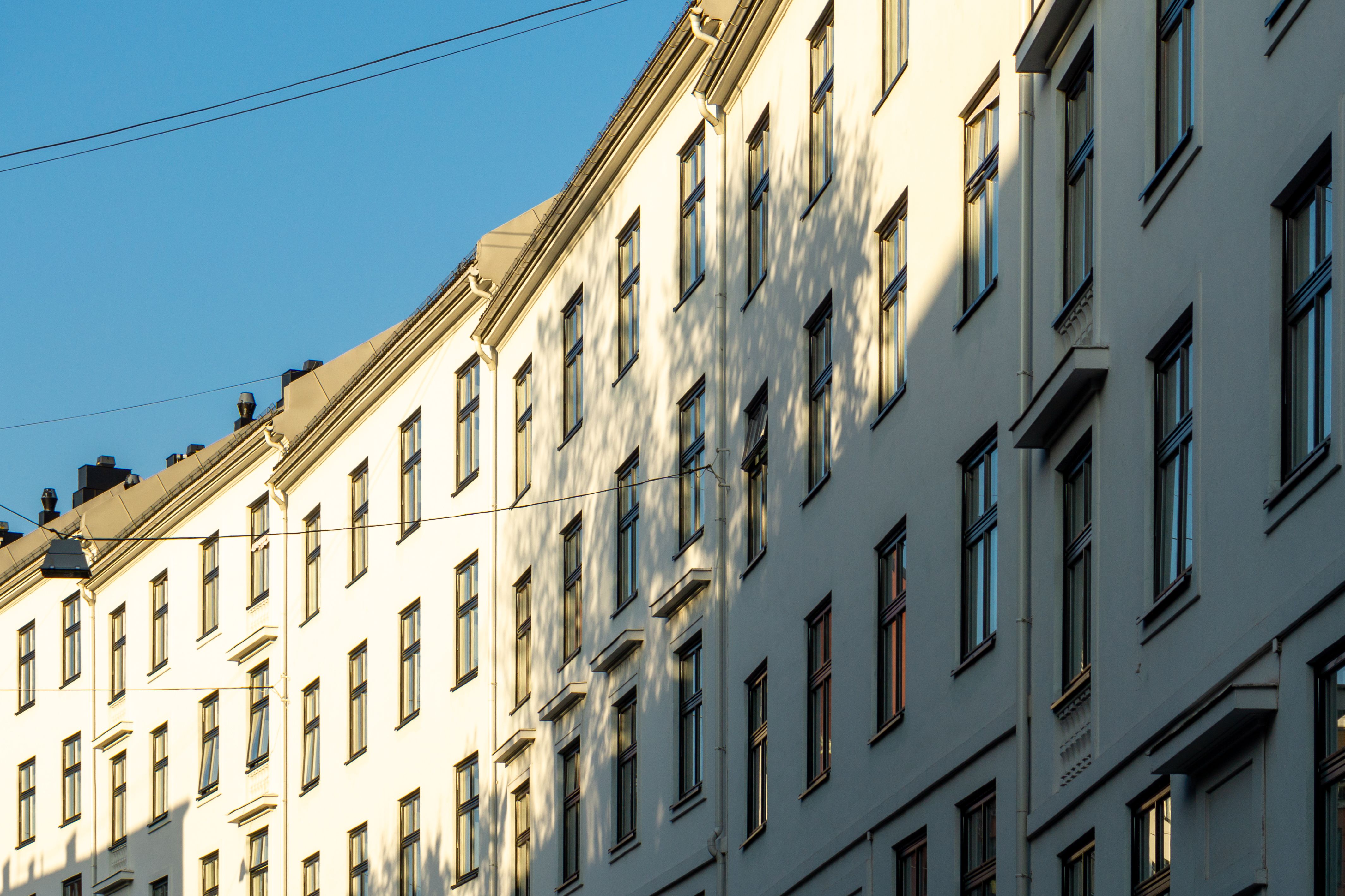 Back Lit Residential Buildings · Free Stock Photo
