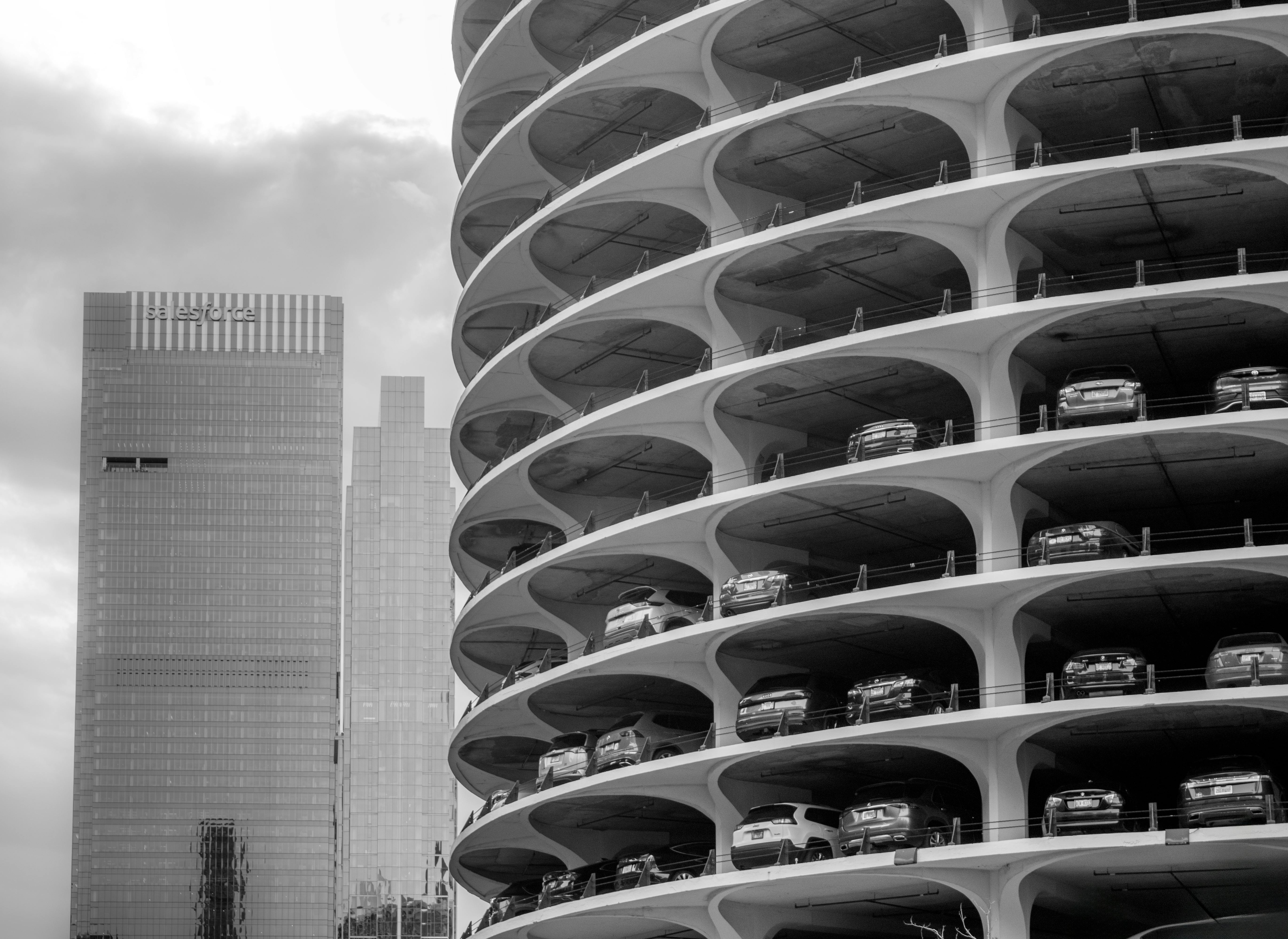Parking Lot Building in Chicago · Free Stock Photo