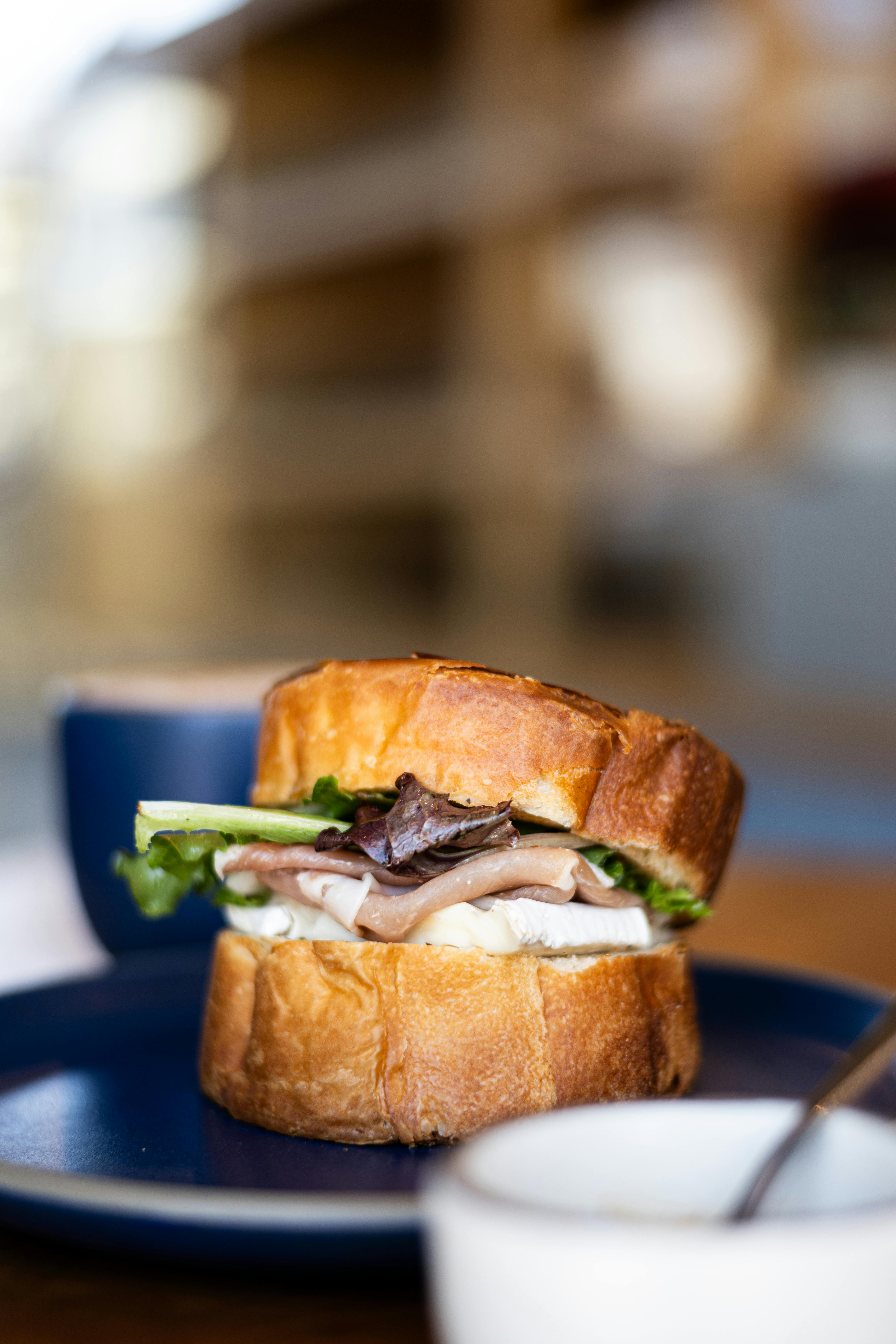 Gourmet Burger with Prosciutto and Brie Cheese · Free Stock Photo