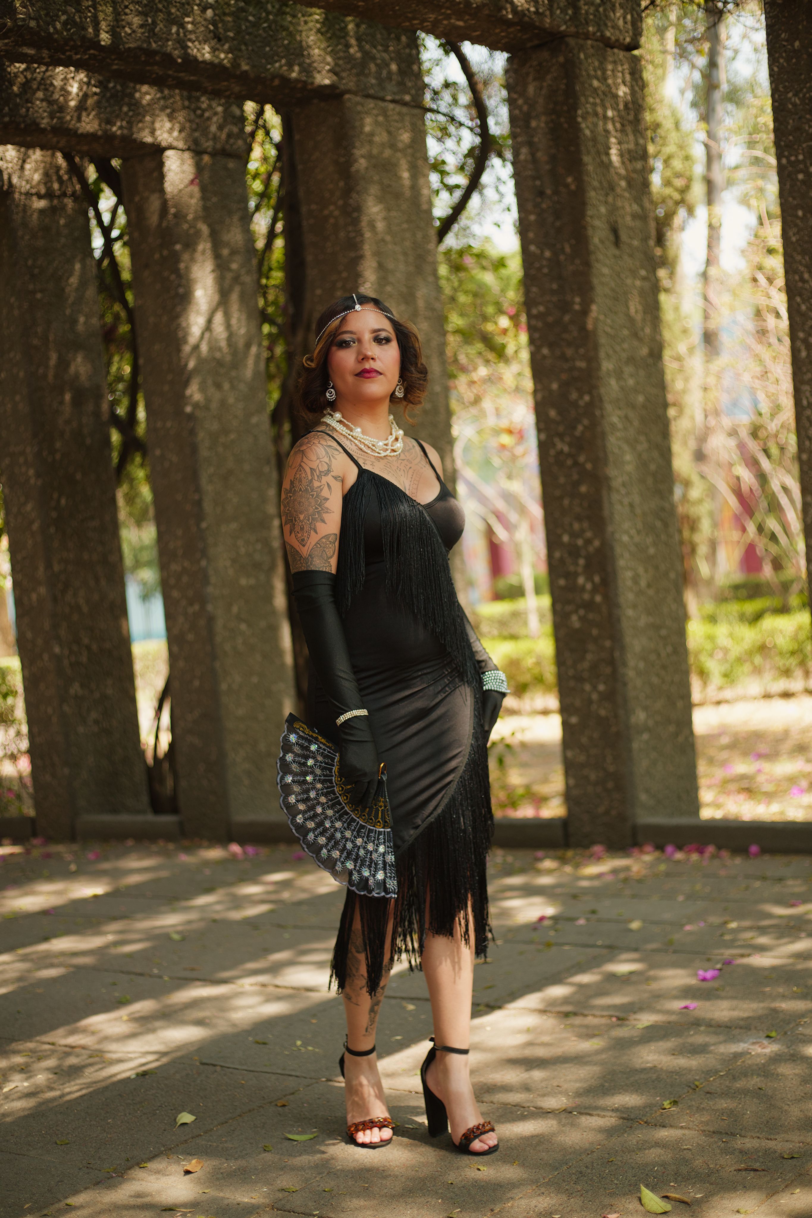 Woman Posing in Flapper Dress · Free Stock Photo